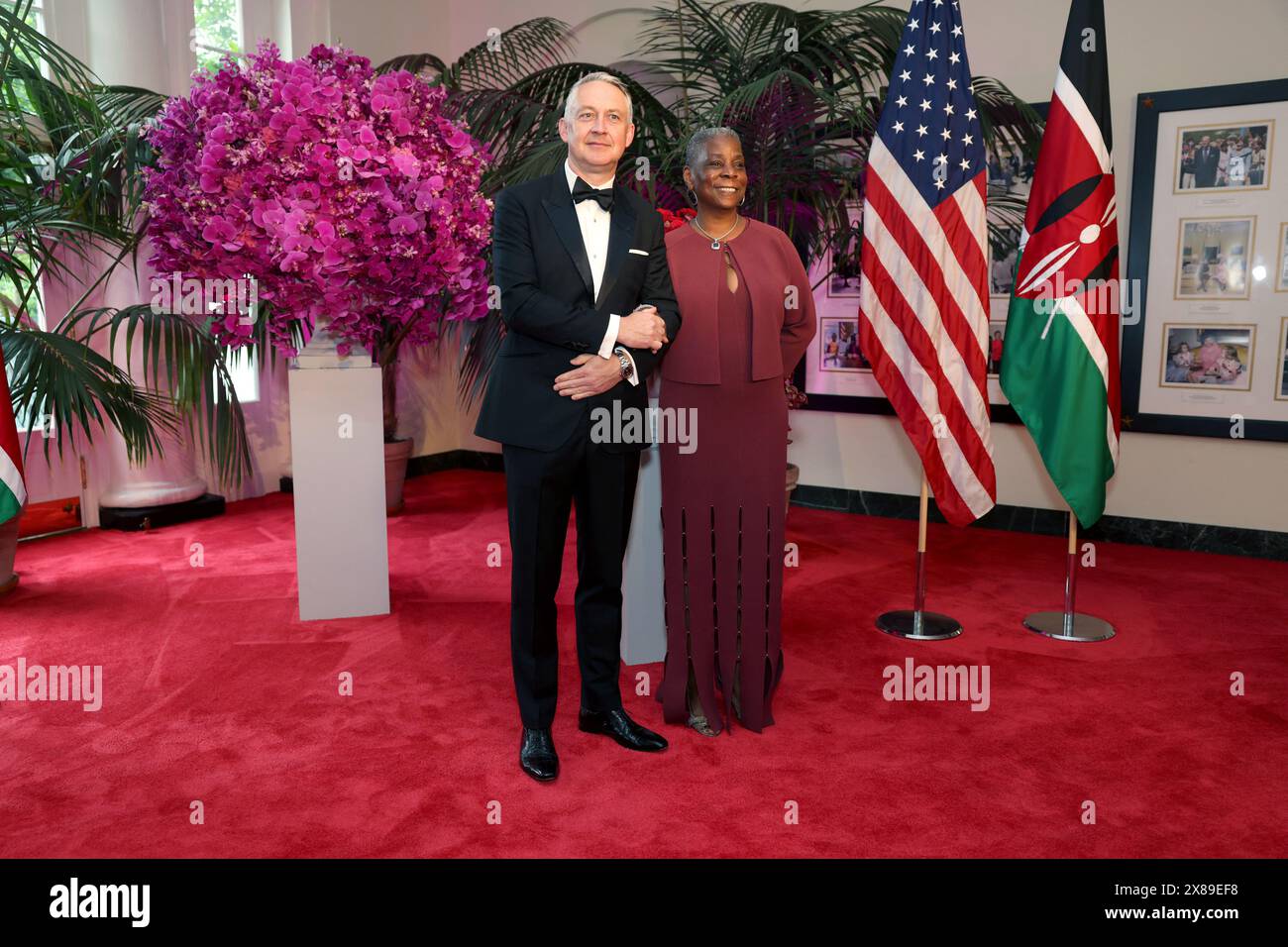 Ursula Burns, chairwoman of Teneo Holdings LLC, right, and Paul Keary ...