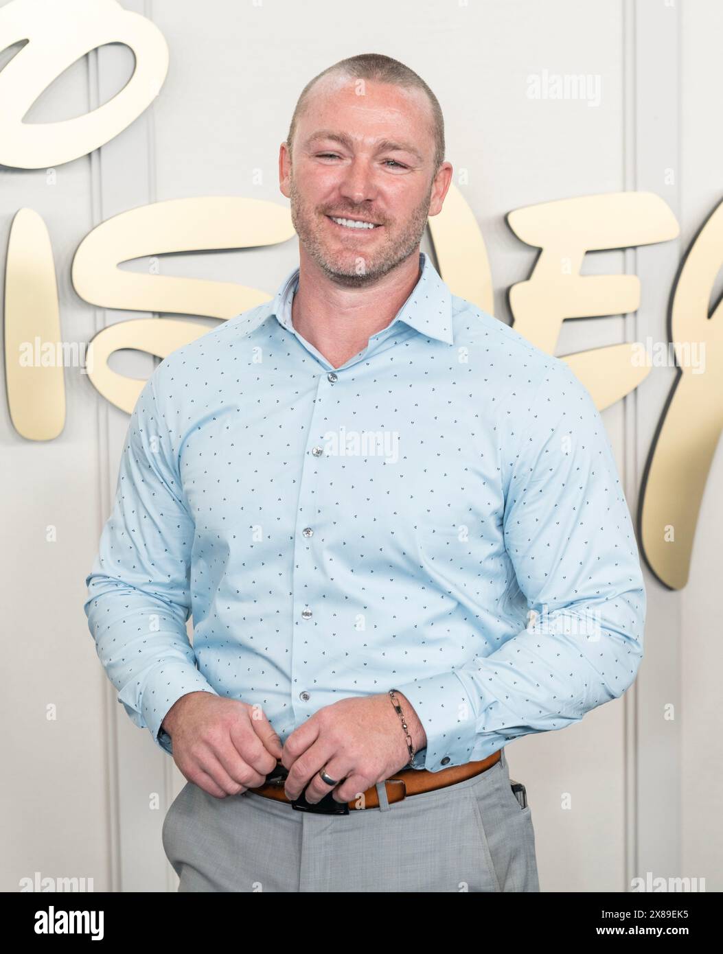 Jake McLaughlin attends 2024 Disney Upfront at Jacob Javits Center in ...