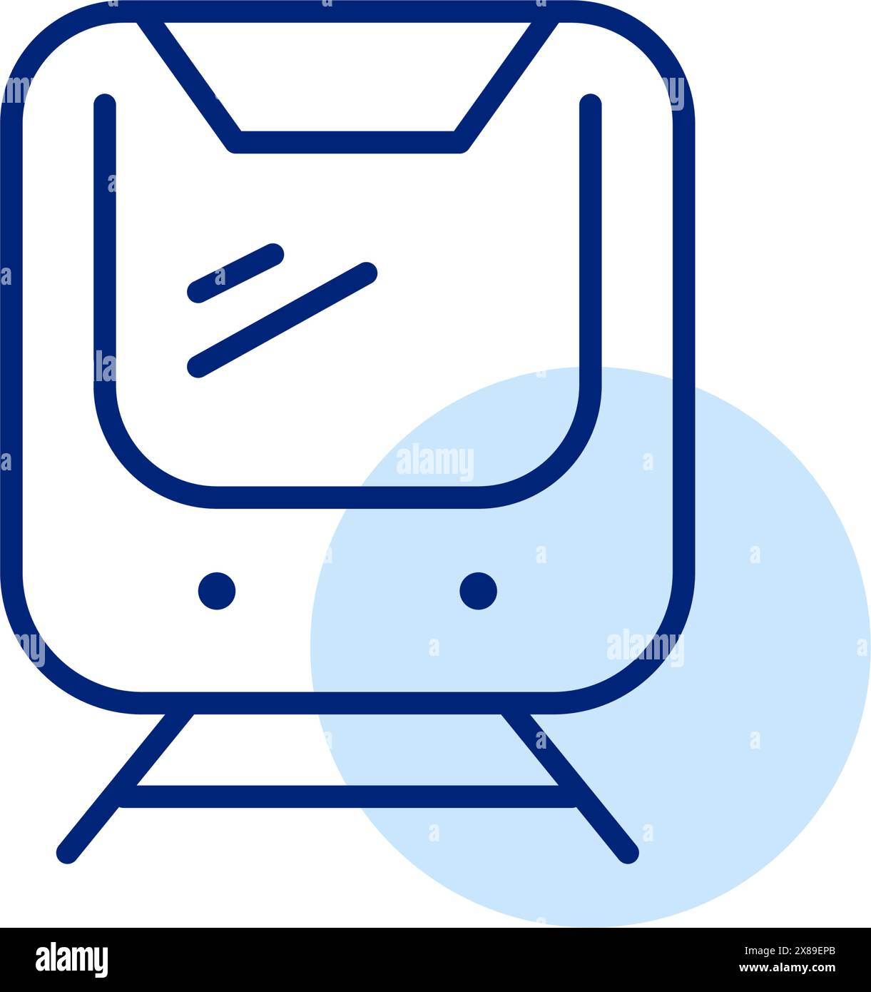 Subway train on rails. Public transportation. Pixel perfect, editable ...