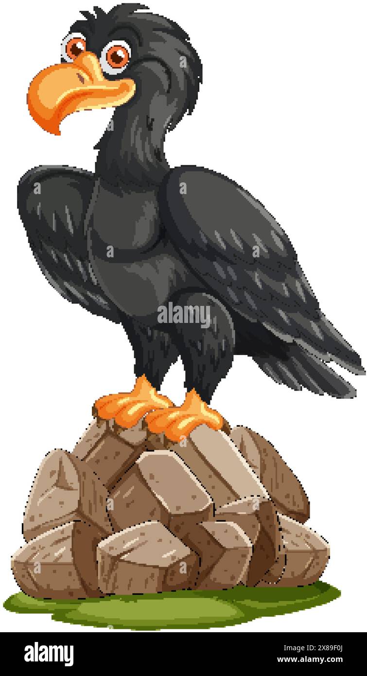 Raven rocks Stock Vector Images - Alamy