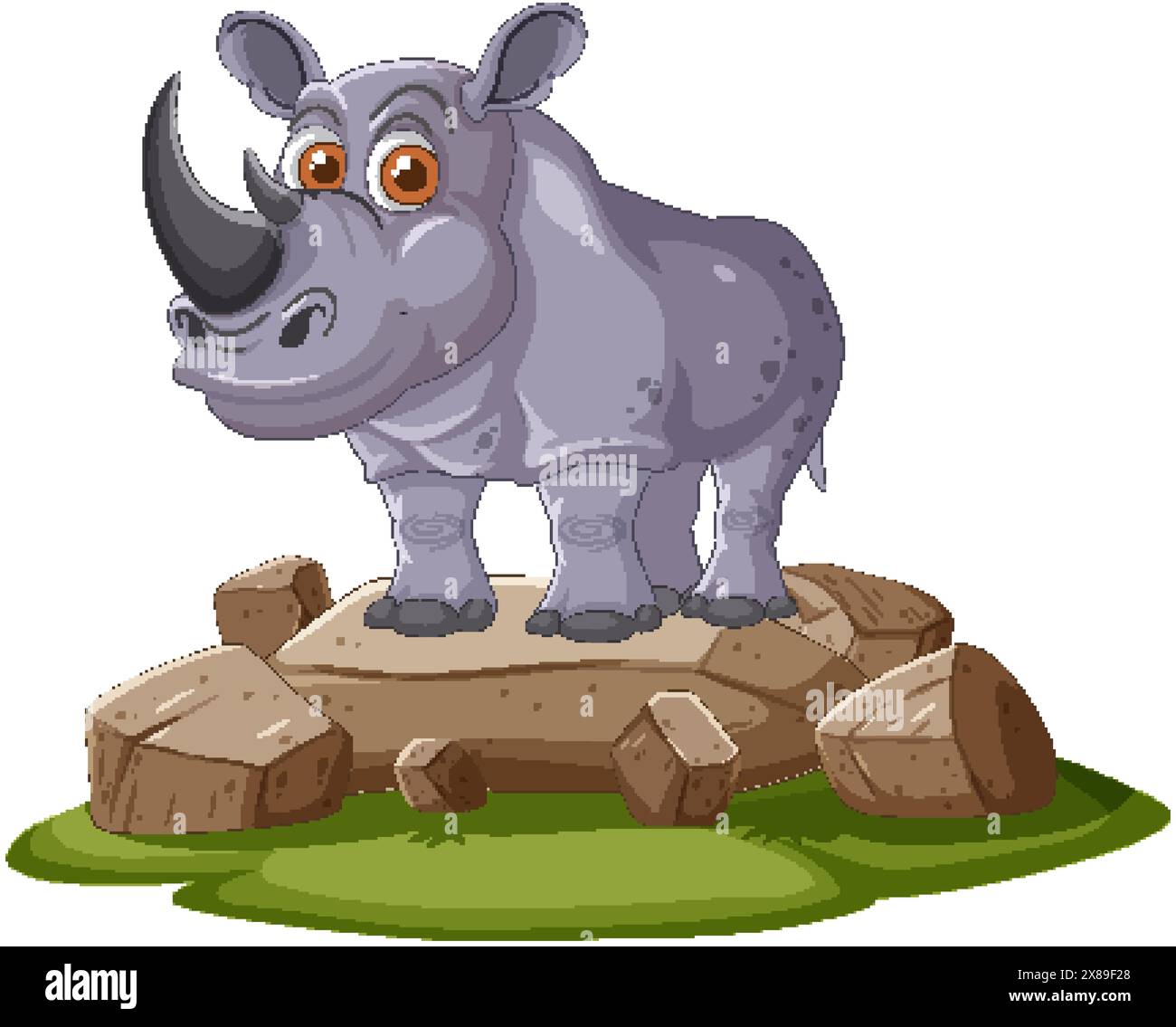 Smiling rhinoceros Cut Out Stock Images & Pictures - Alamy