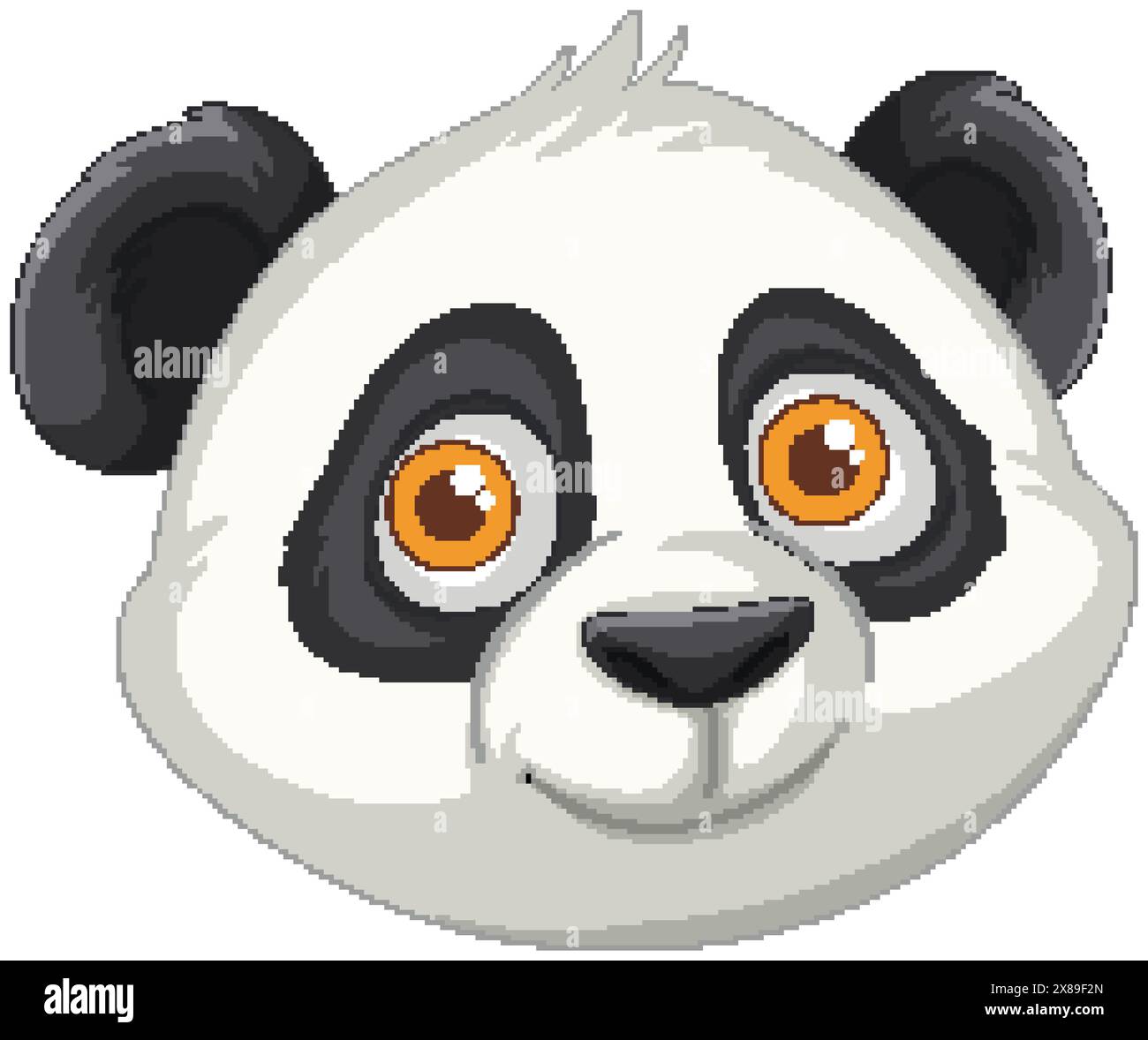 Adorable panda with expressive eyes Stock Vector Image & Art - Alamy