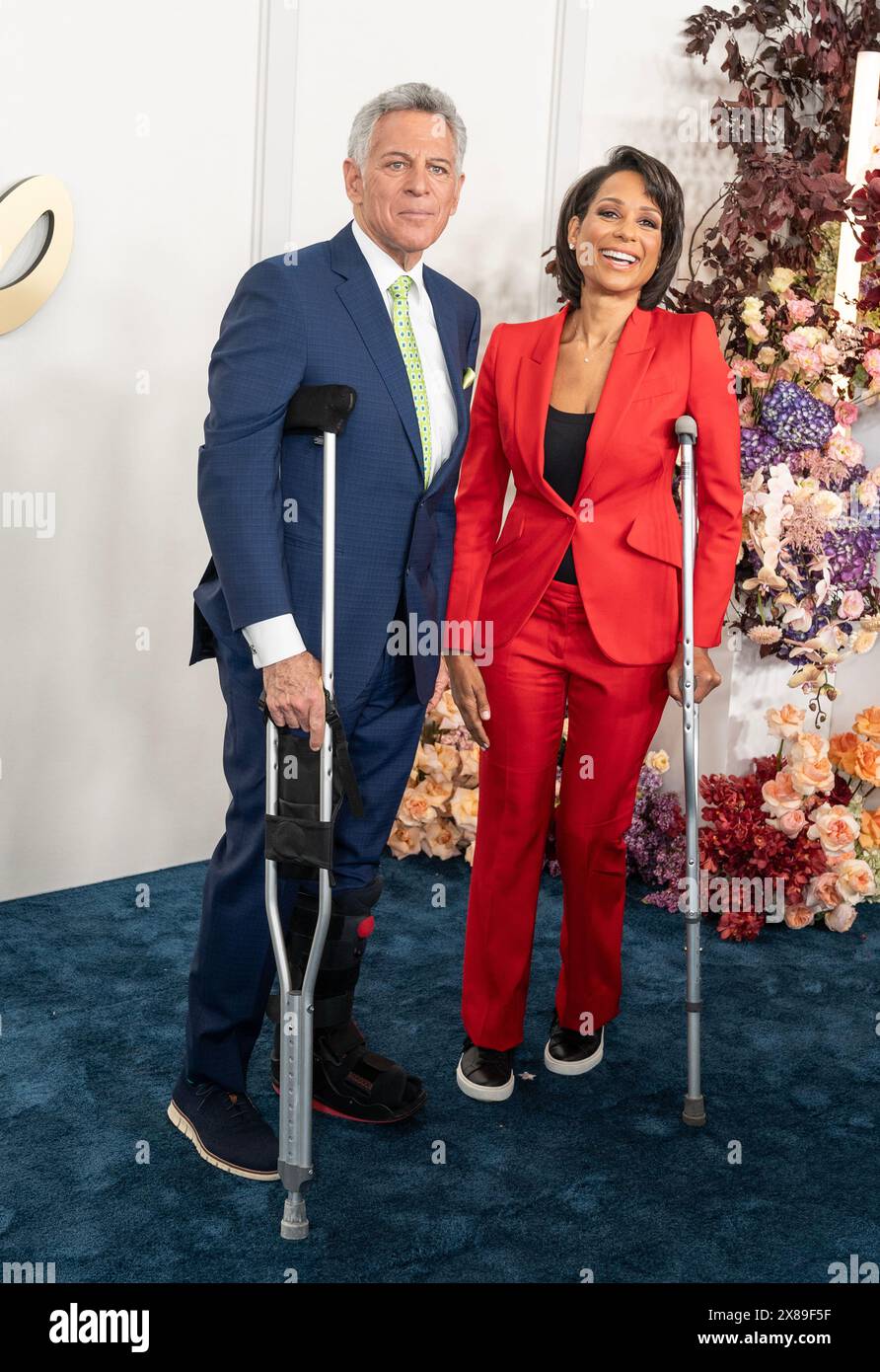 Bill Ritter and Sade Baderinwa attend 2024 Disney Upfront at Jacob ...