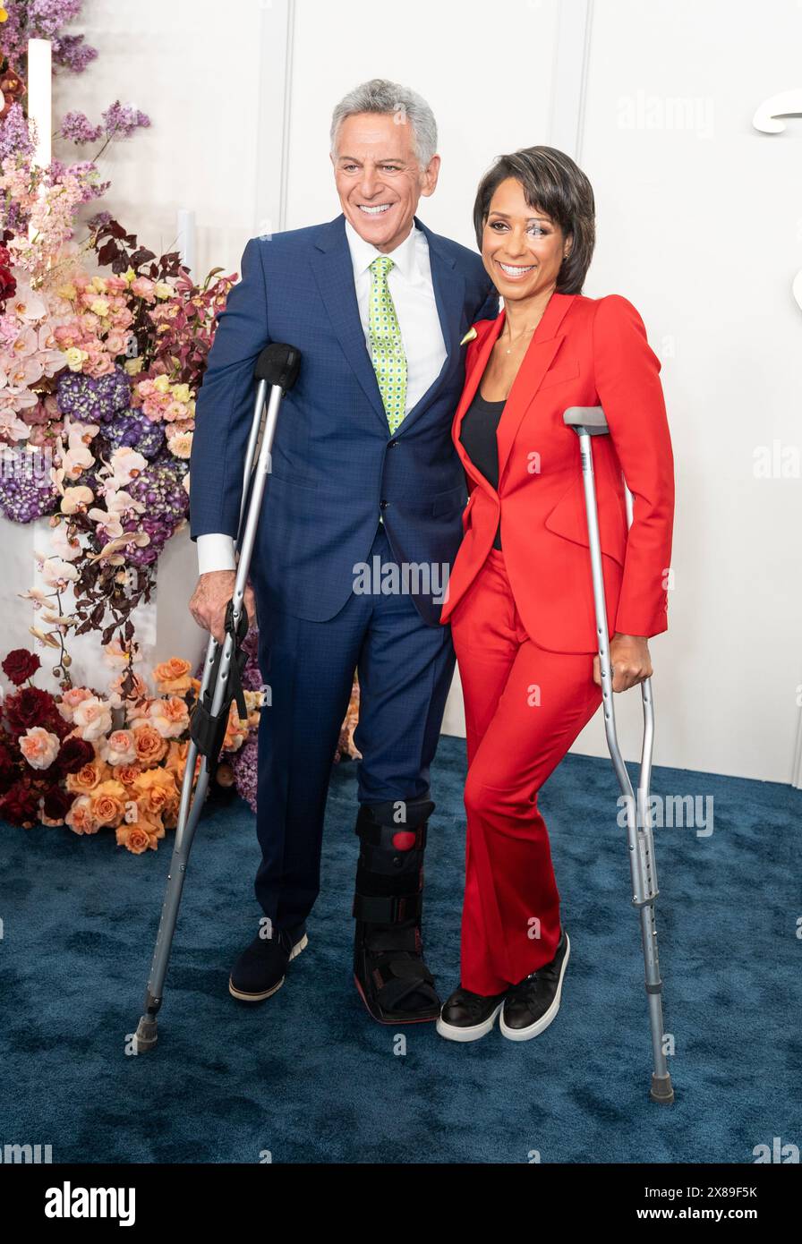 Bill Ritter and Sade Baderinwa attend 2024 Disney Upfront at Jacob ...
