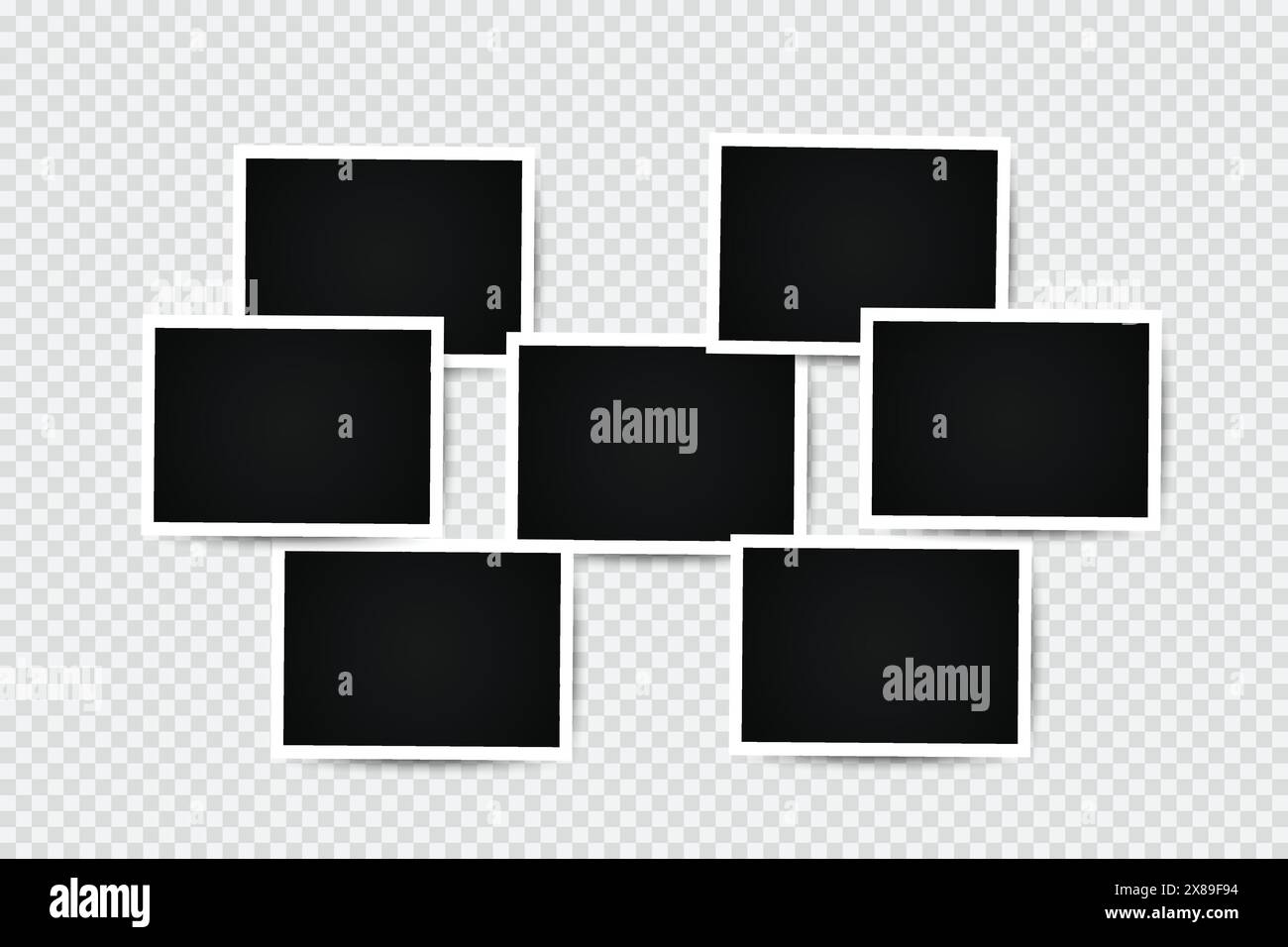 Templates photo collage image frames for photo or Picture Stock Vector ...