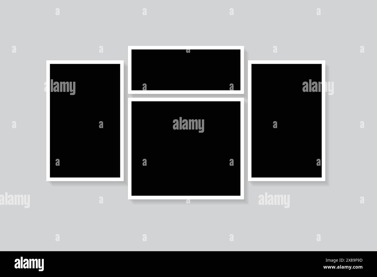 Templates photo collage image frames for photo or Picture Stock Vector ...