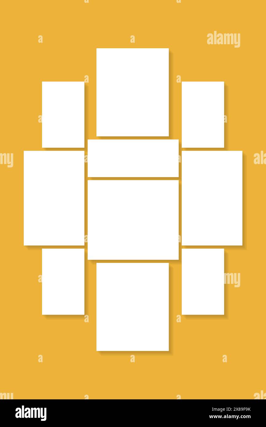 Templates photo collage image frames for photo or Picture Stock Vector ...