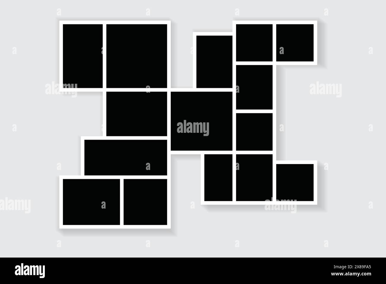 Templates photo collage image frames for photo or Picture Stock Vector ...