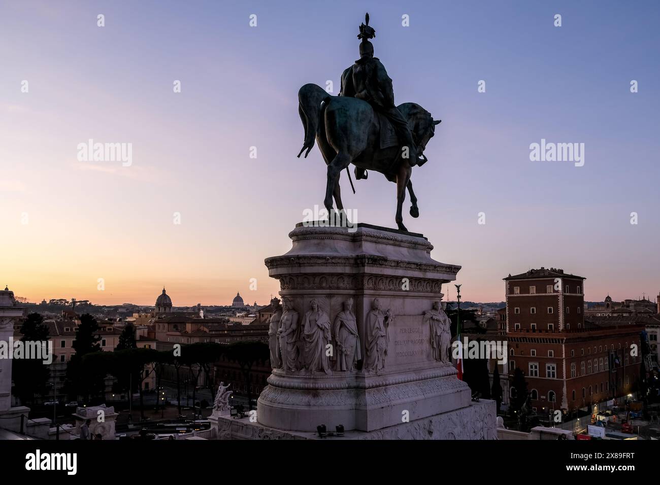 Detail of the Victor Emmanuel II National Monument (1885-1935) in Rome ...