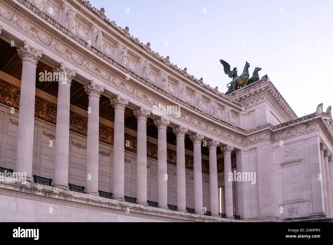 Detail of the Victor Emmanuel II National Monument (1885-1935) in Rome ...