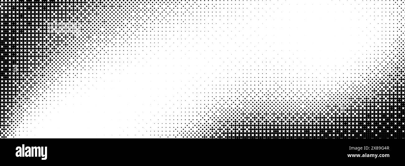 Bitmap pixelated grunge gradient texture. Black and white dither ...