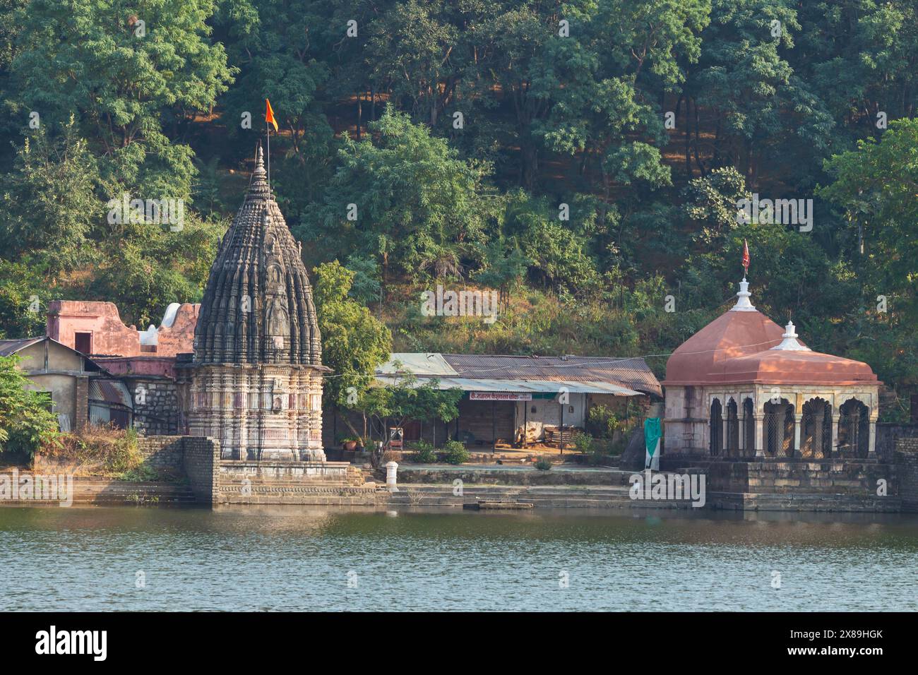View of Shri Jagannath Temple in the Bank of Ambala Lake, Ramtek ...