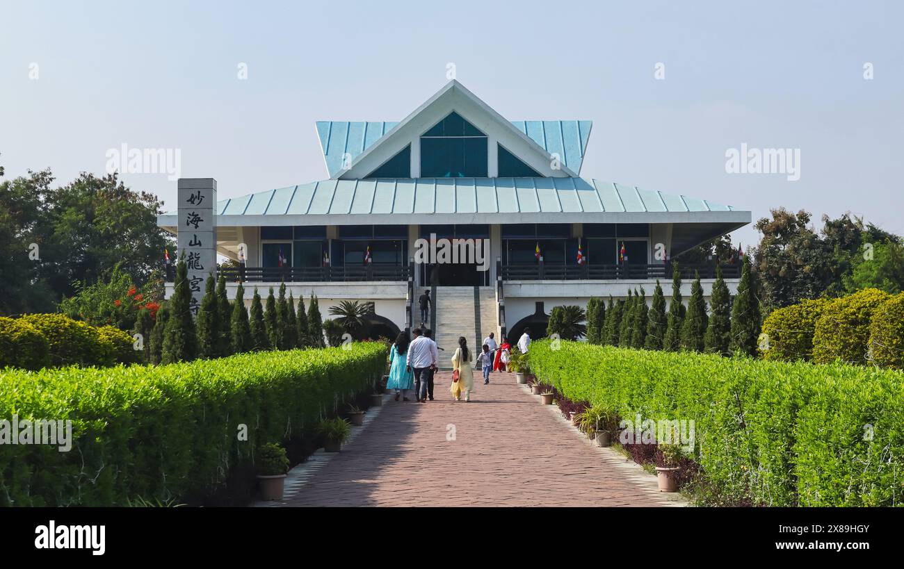 INDIA, MAHARASHTRA, NAGPUR, November 2023, Tourist at Dragon Palace ...