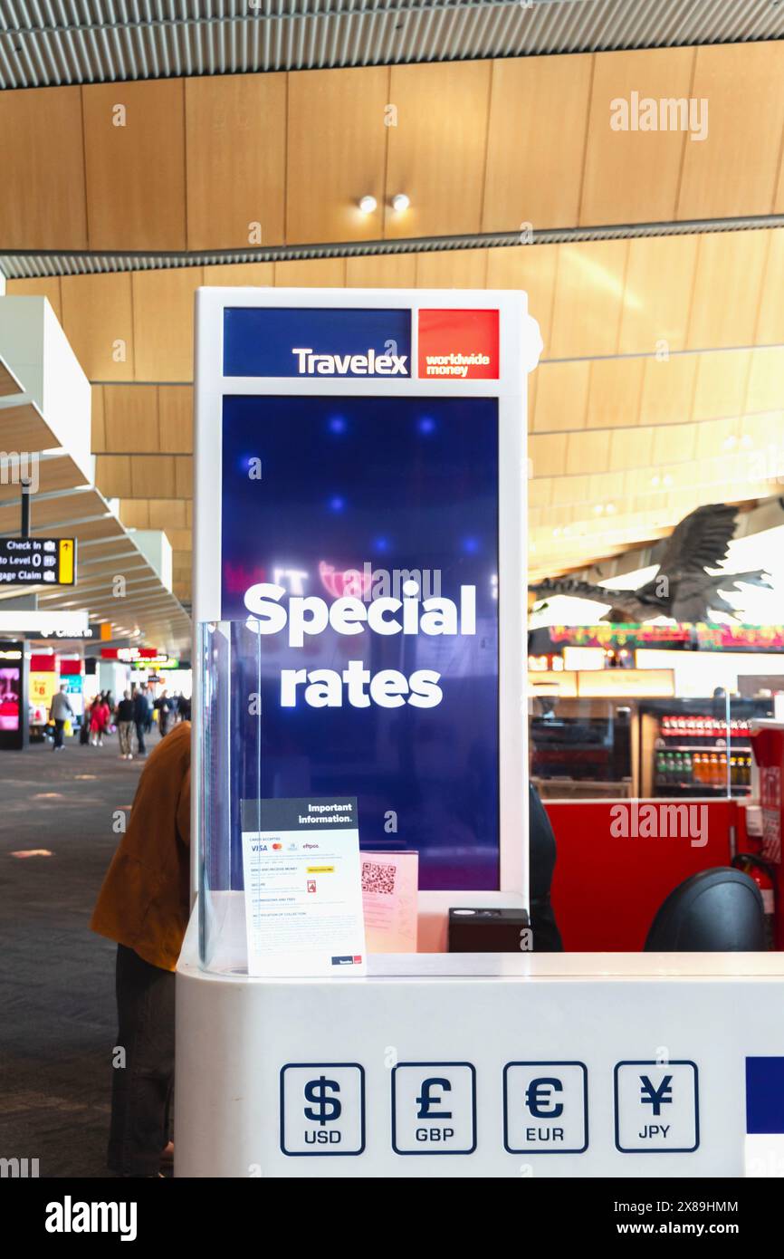 Travelex kiosk at Wellington Airport. Travelex is the world's largest ...