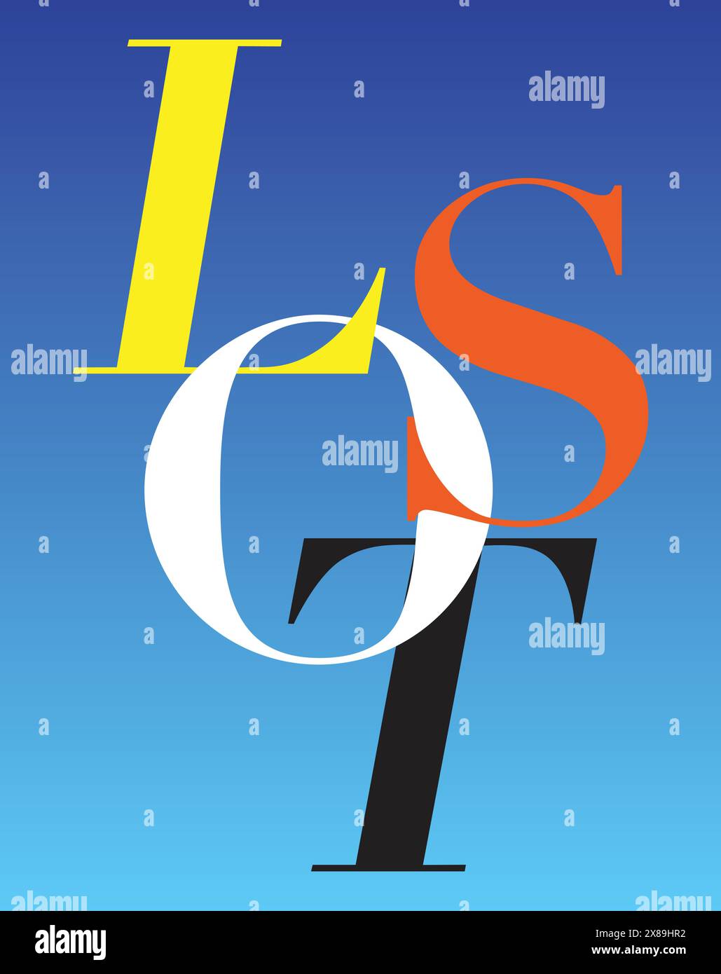 Typography and inspirational vector design lost with nice background ...