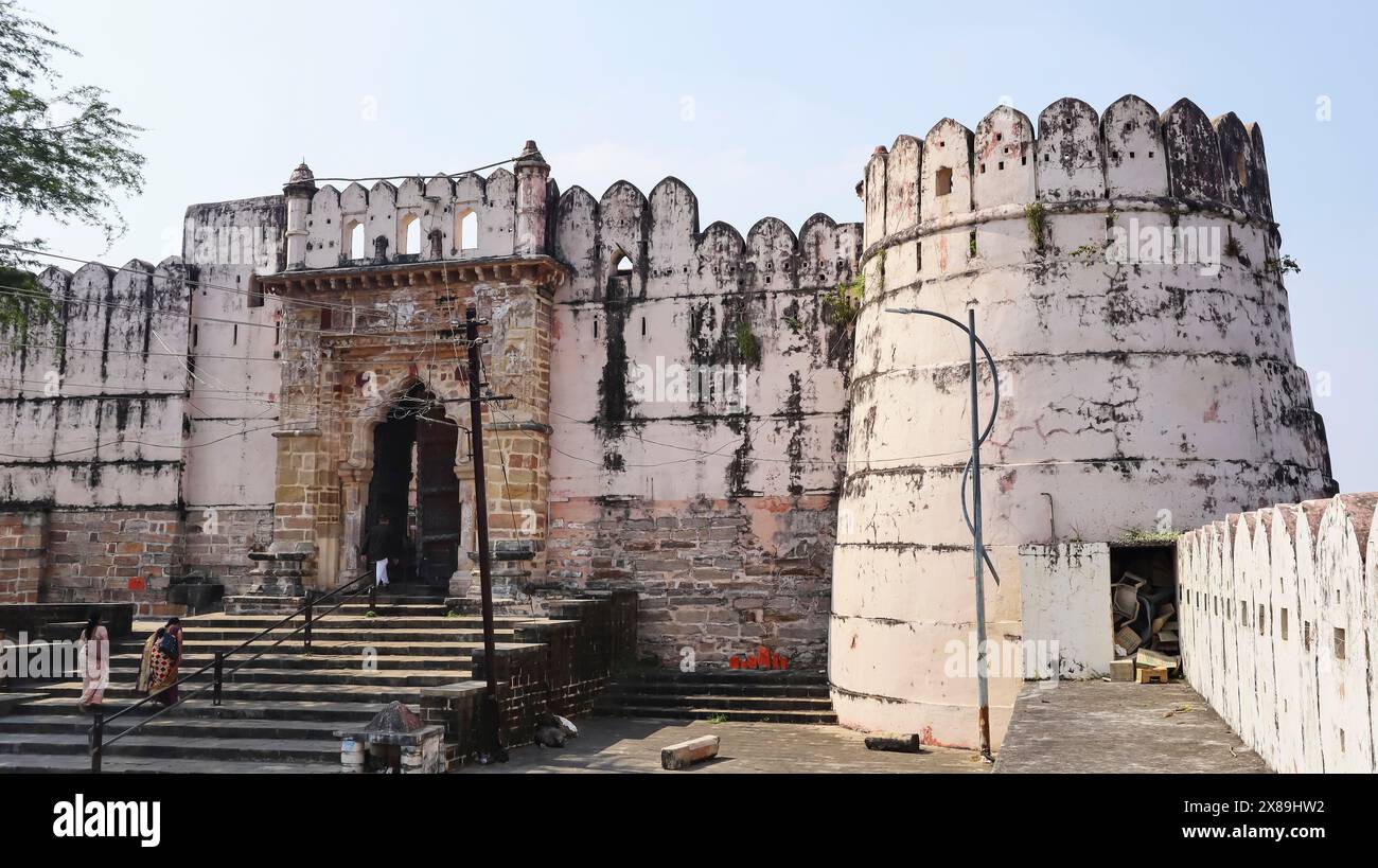 INDIA, MAHARASHTRA, NAGPUR, November 2023, Tourist at Fort Entrance of ...