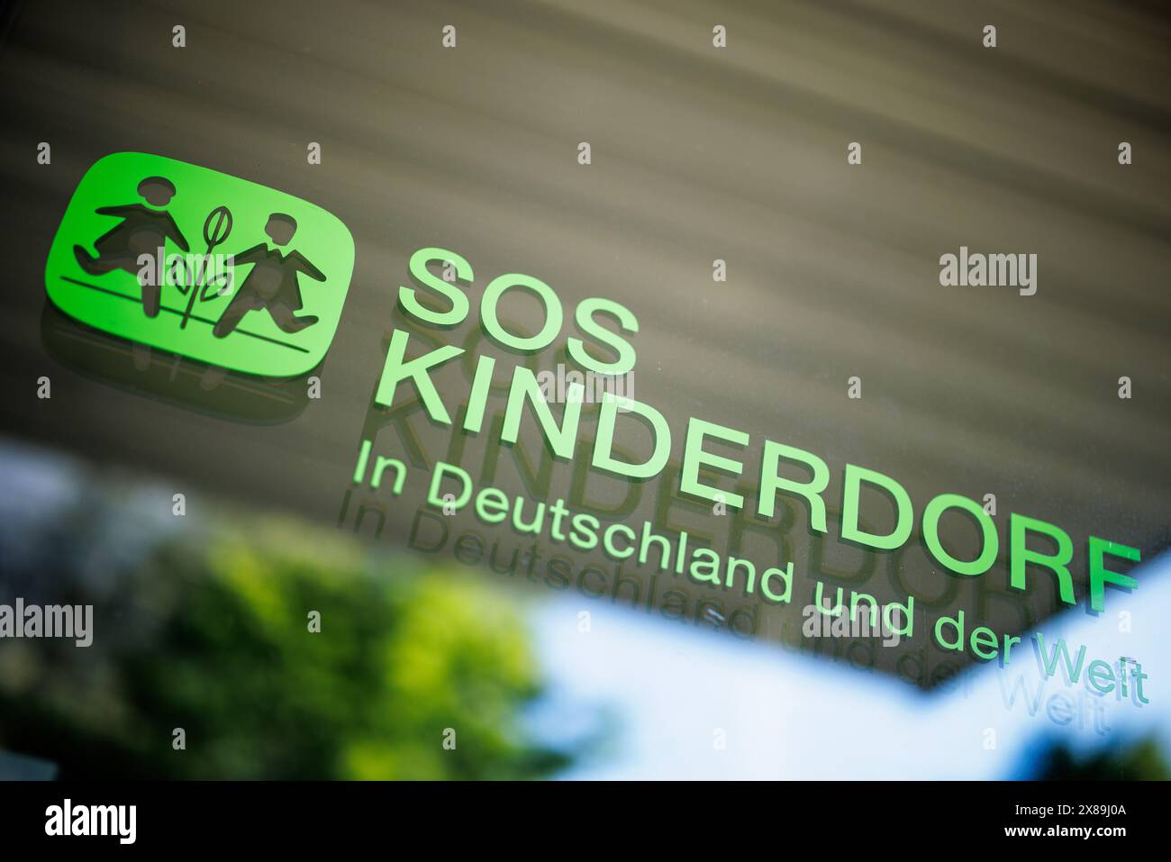 Munich, Germany. 10th May, 2024. The lettering "SOS Children's Villages ...