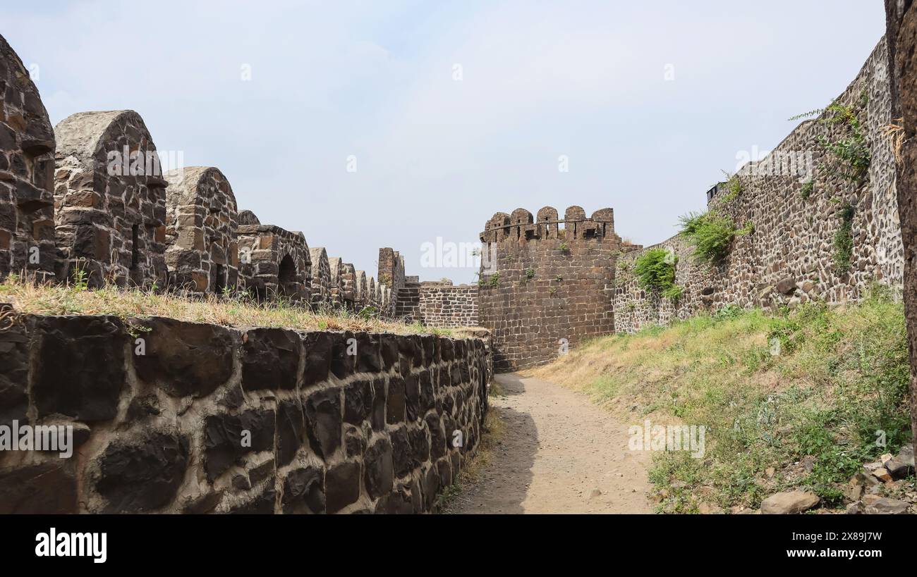 View of Fortress and Protection Wall of Naldurg Fort, Naldurg ...