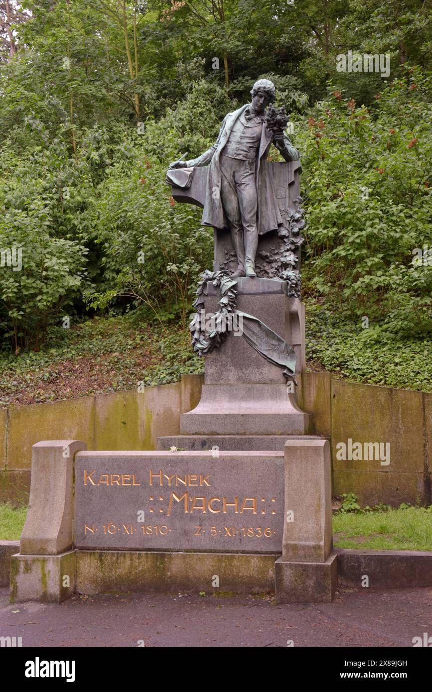 Karel Hynek Mácha statue in Petrin Park, Prague, May 2024 Stock Photo ...