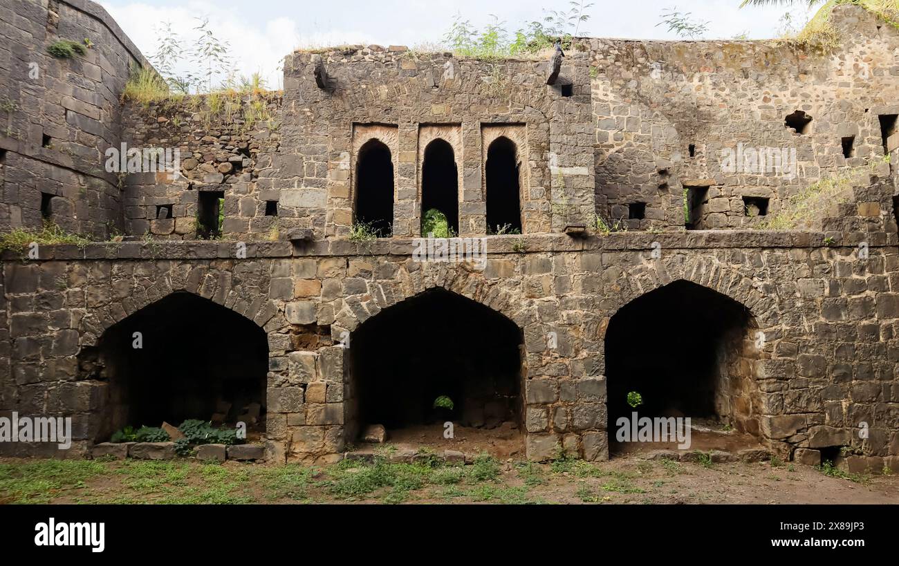 Ruined Fortress of Bhuikot Killa, Solapur, Maharashtra, India Stock ...