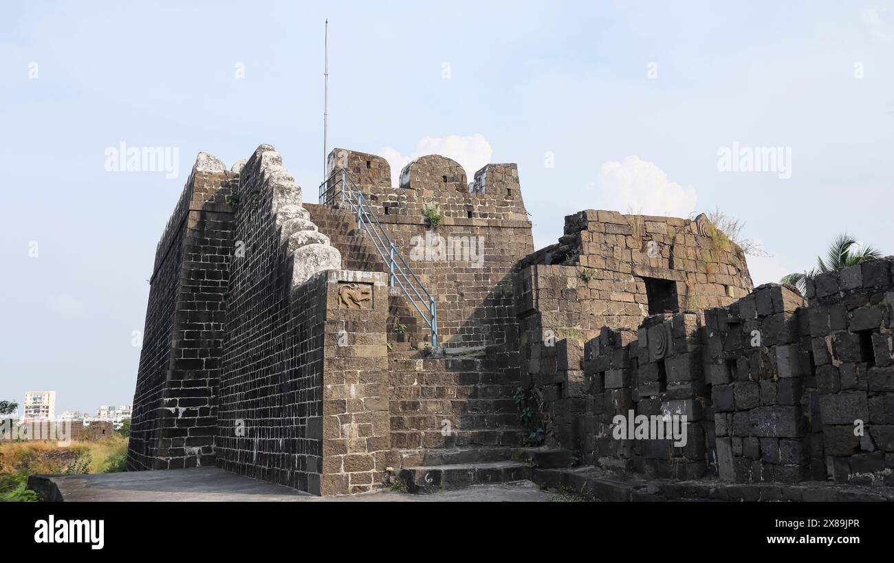 View of Fortress of Bhuikot Killa, Solapur, Maharashtra, India Stock ...