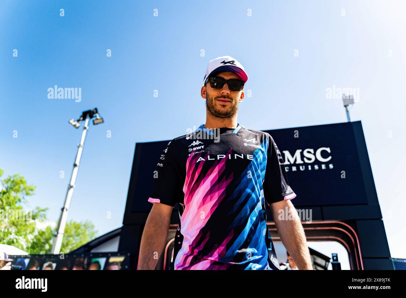 Alpine Formula One Team's French driver Pierre Gasly is seen in the ...