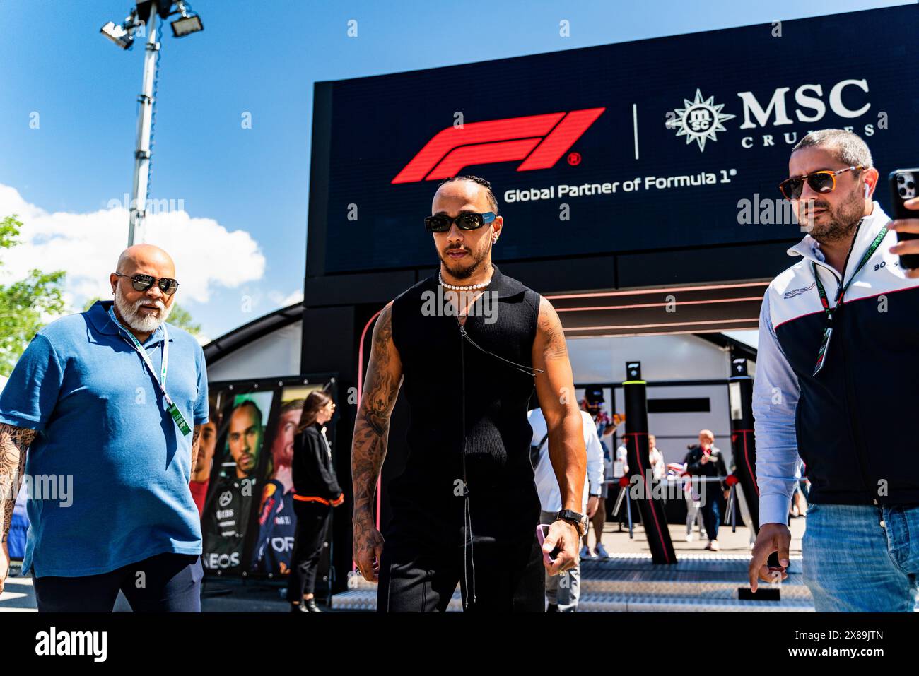Mercedes AMG Petronas Formula One team's English driver Lewis Hamilton ...
