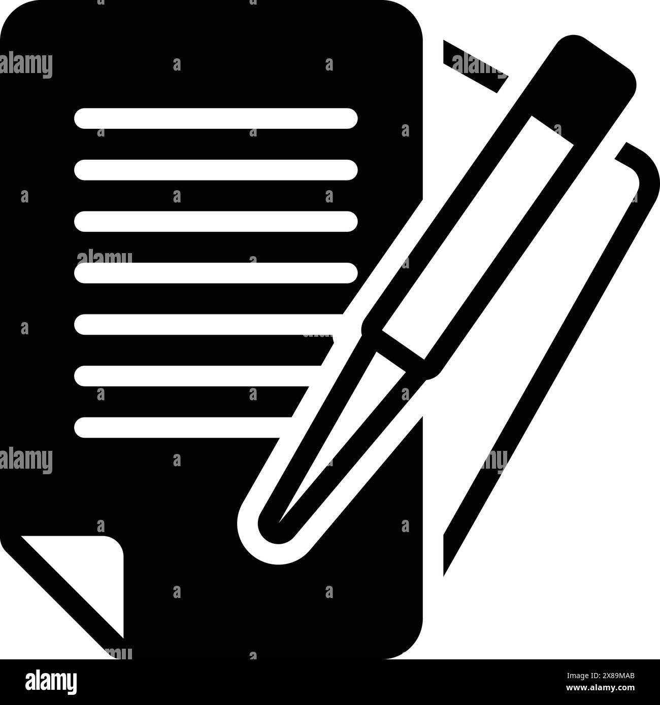 Icon for paperwork, bureaucracy Stock Vector Image & Art - Alamy