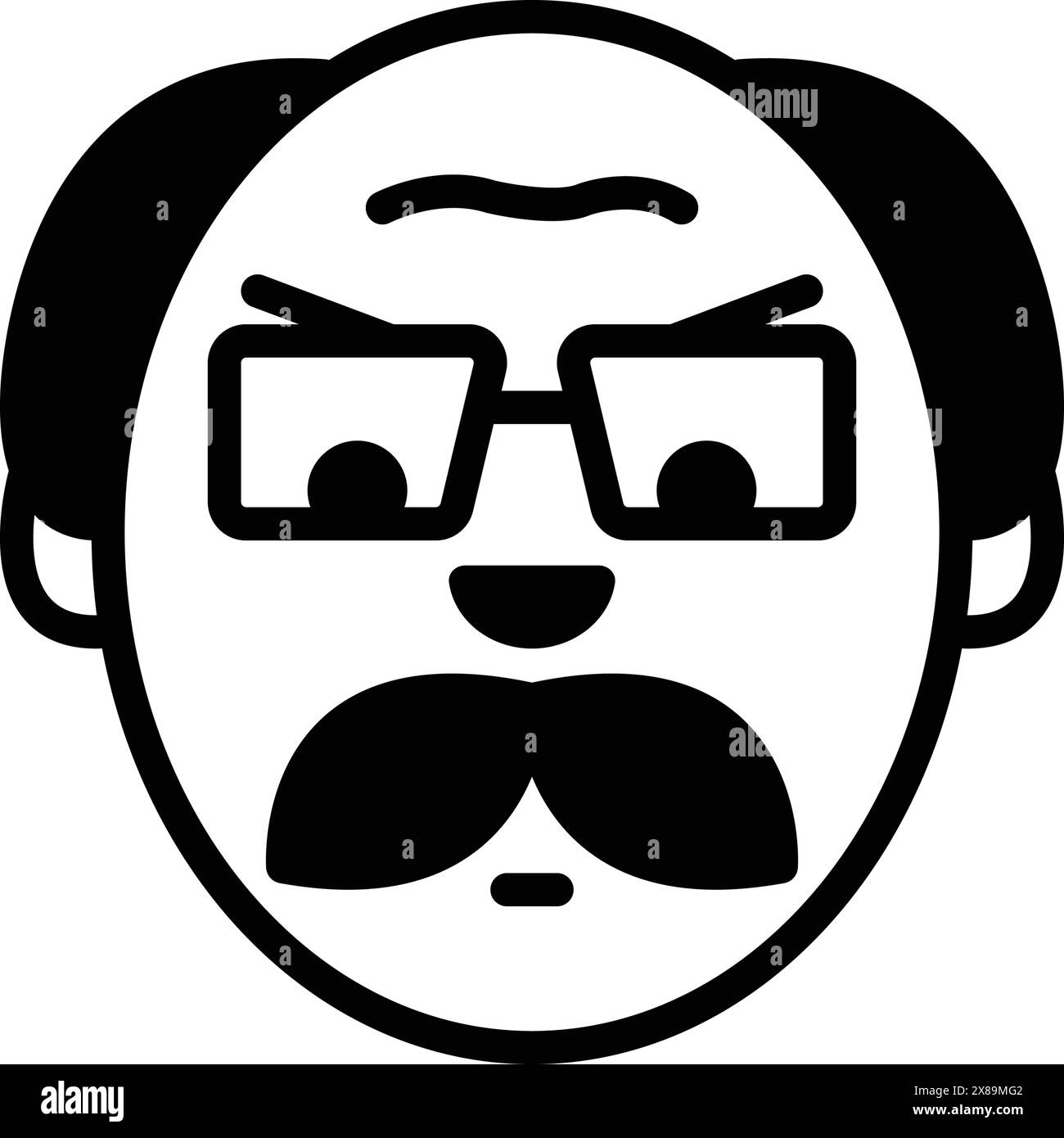 Icon for gaffer, angry Stock Vector Image & Art - Alamy