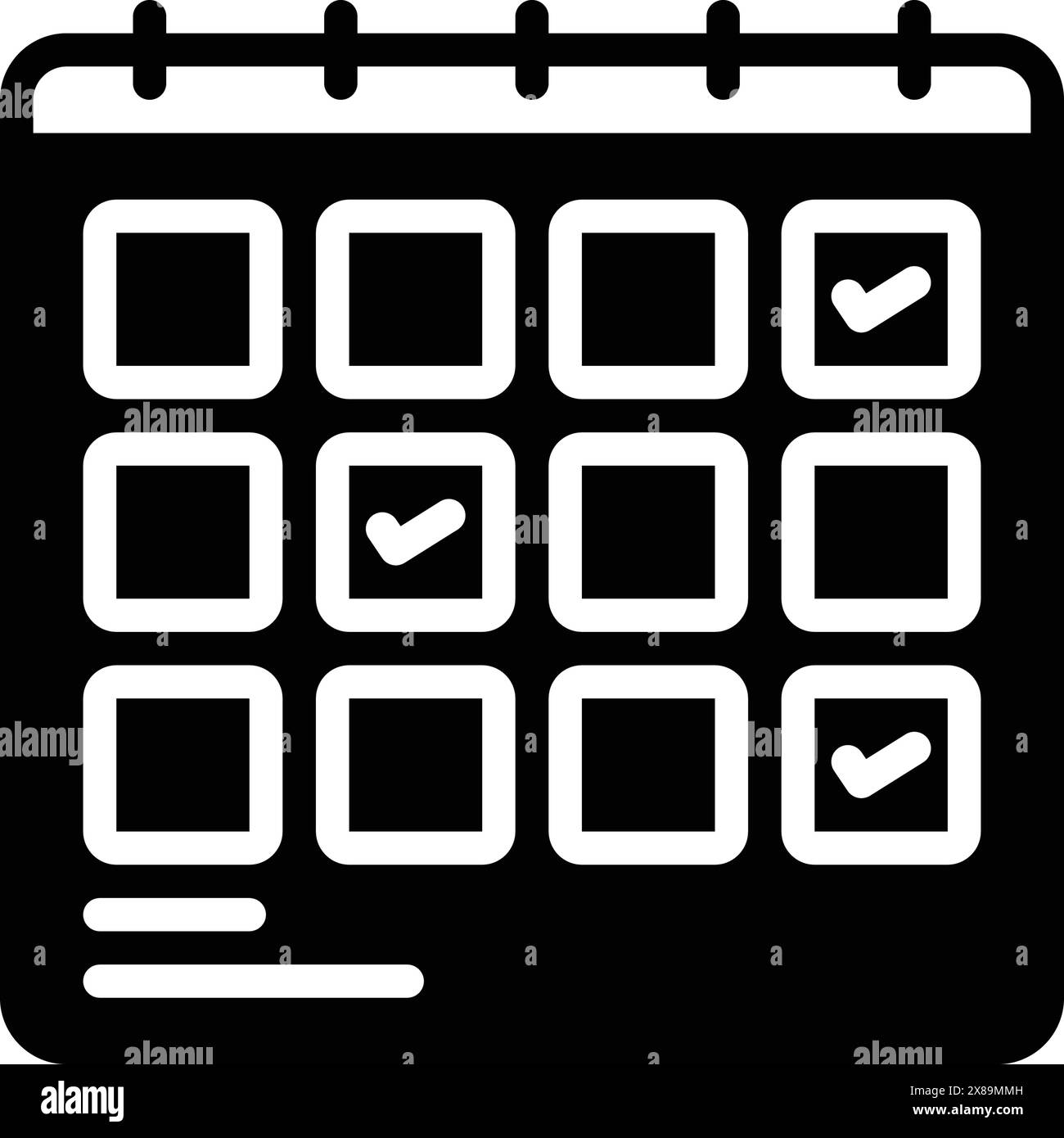 Icon for schedule planning,planification Stock Vector Image & Art - Alamy