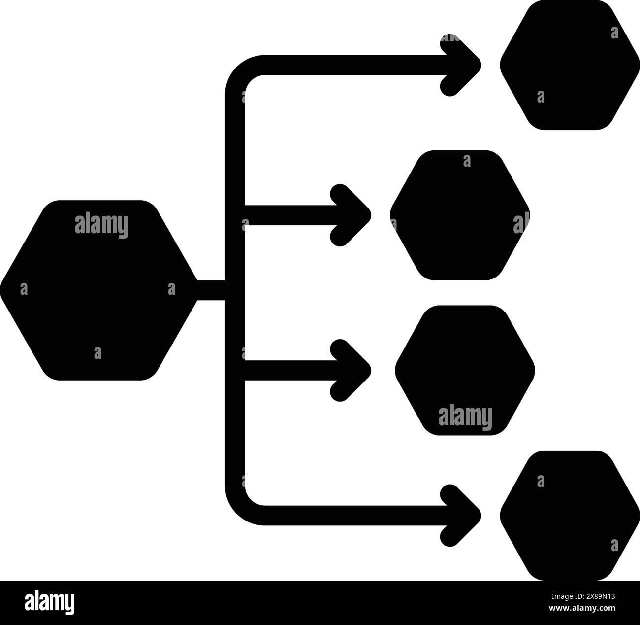 Icon for distribution channels, distribution Stock Vector Image & Art ...