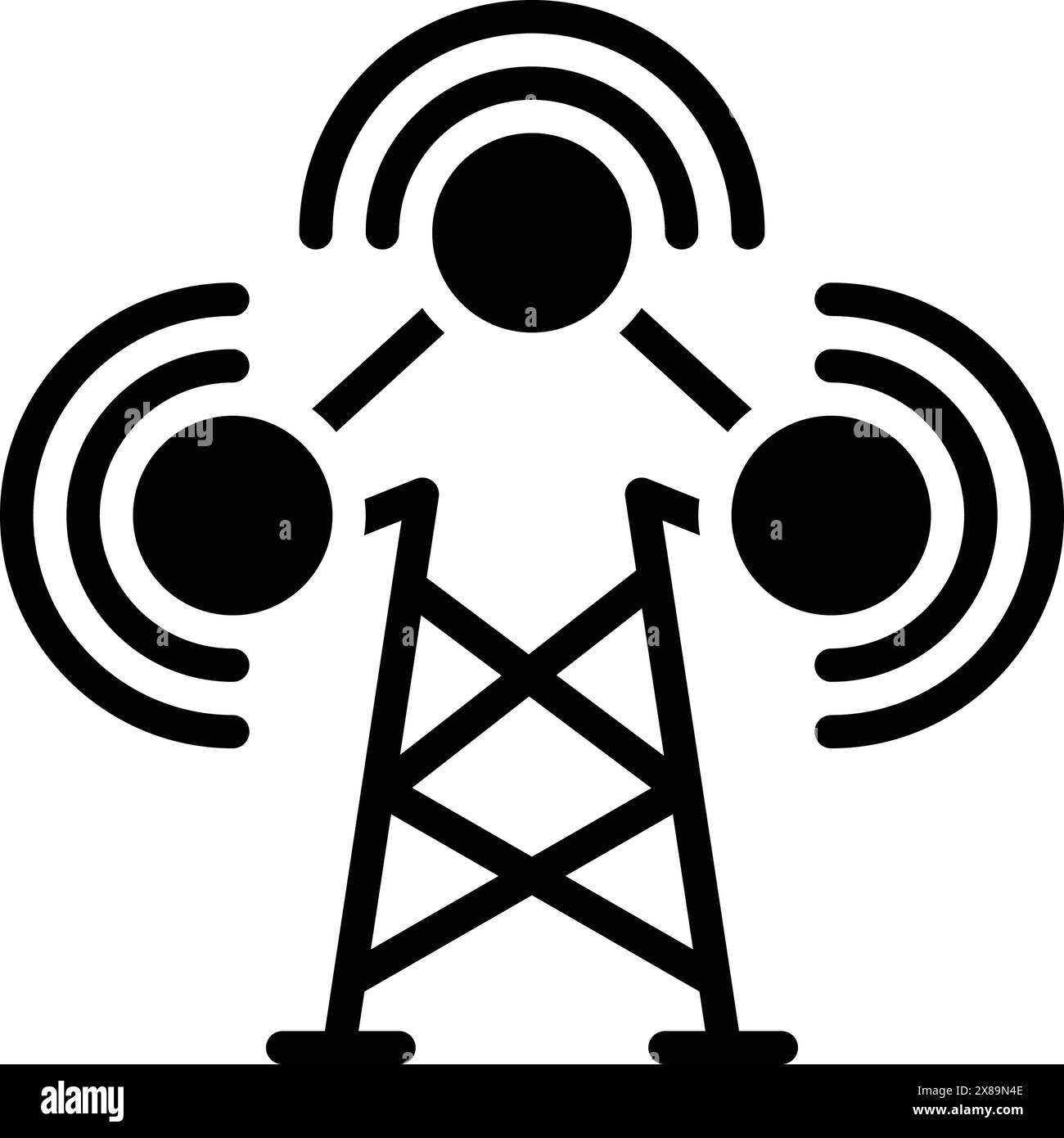 Icon For Broadcast Wireless Stock Vector Image And Art Alamy