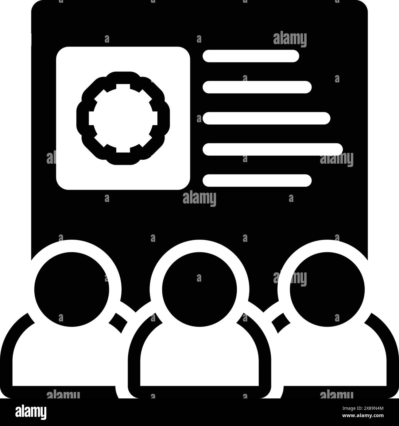 Management skills vector illustration Black and White Stock Photos ...