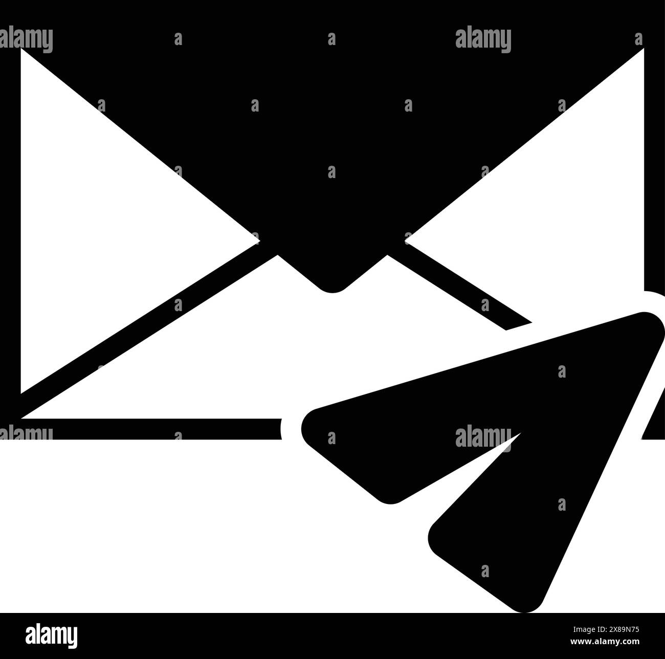 Icon for direct message, inbox message Stock Vector Image & Art - Alamy