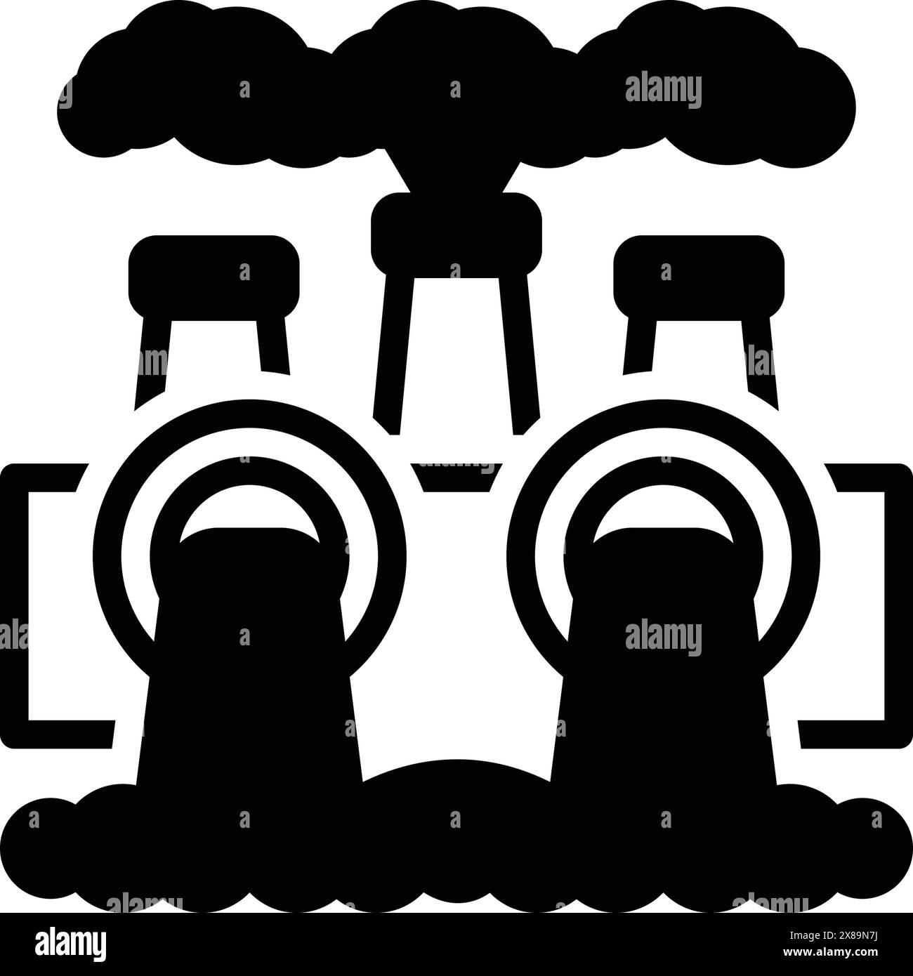 Icon for environmental pollution ,power Stock Vector Image & Art - Alamy