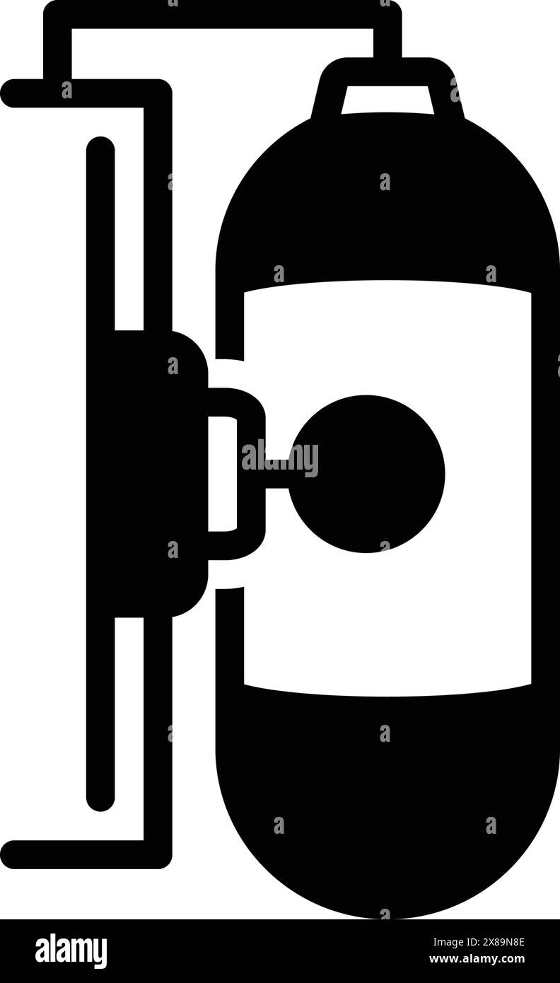 Propane tank icon gas Cut Out Stock Images & Pictures - Alamy