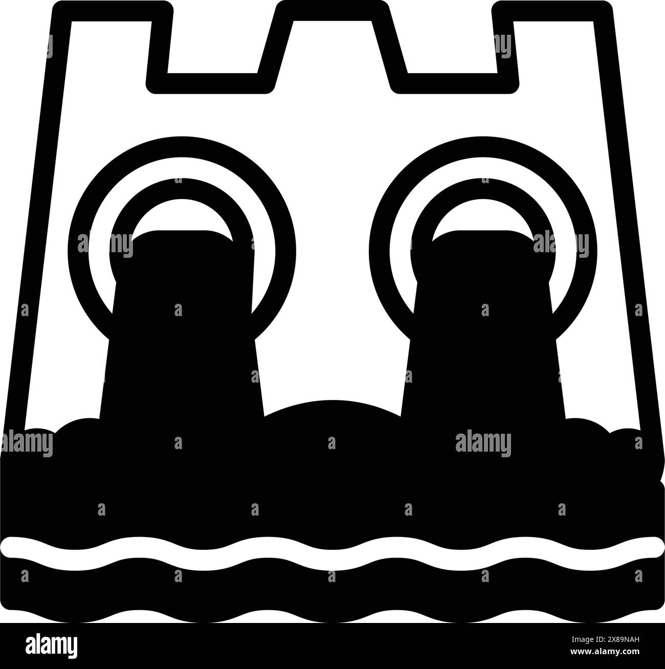 Icon for hydro power, dam Stock Vector Image & Art - Alamy