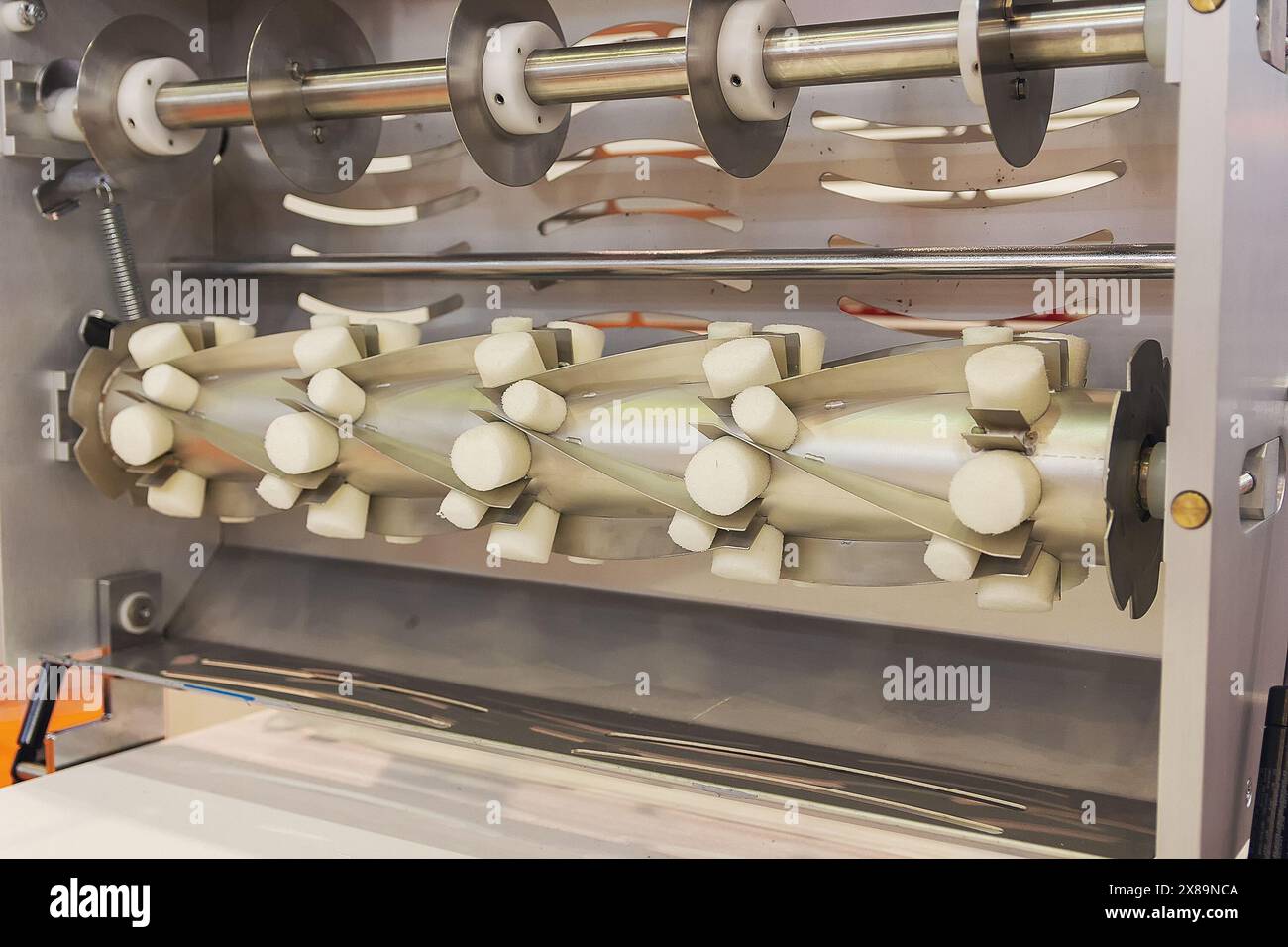 Food processing machine shaft.Food industry Stock Photo - Alamy