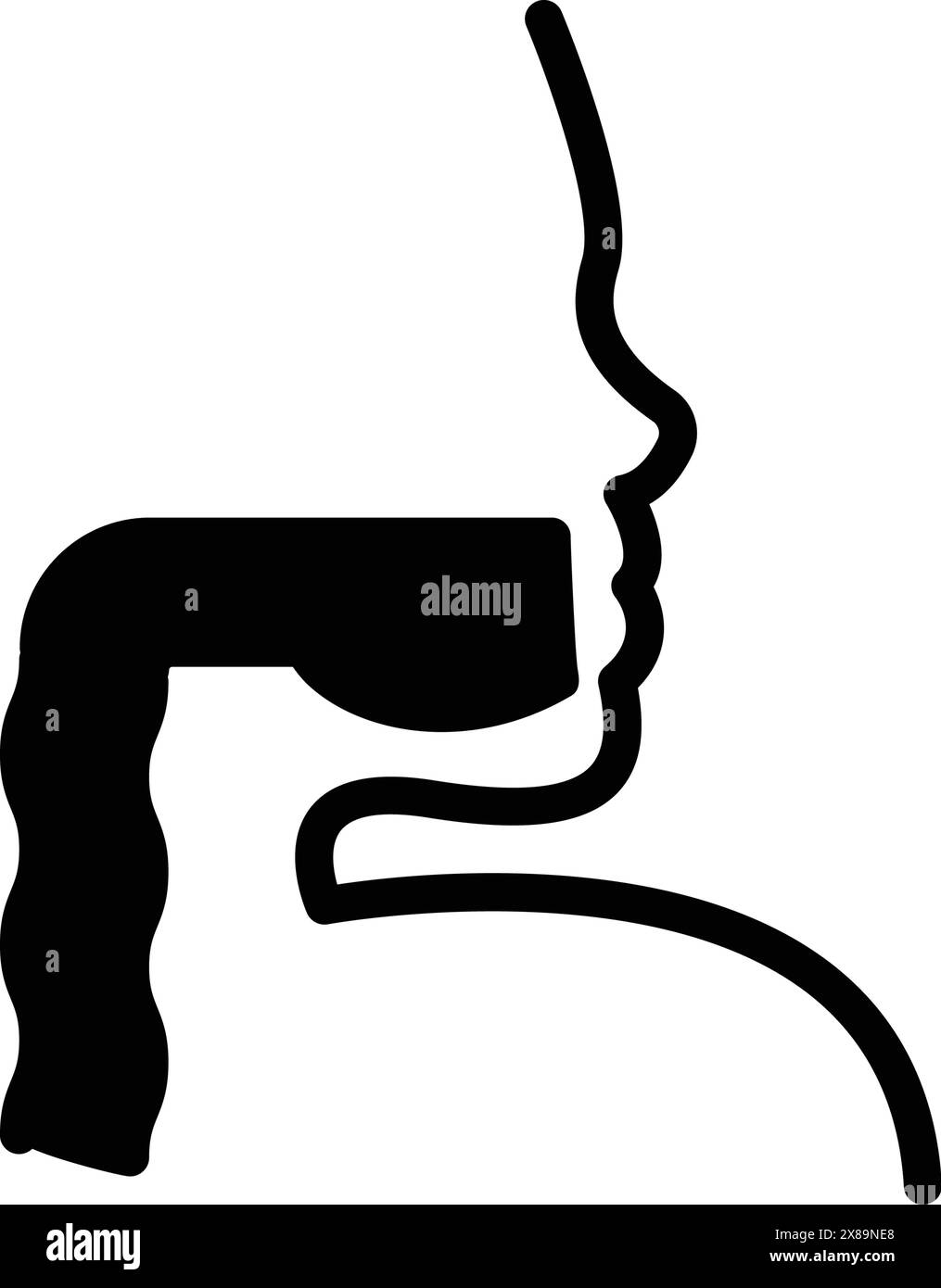 Icon for pharynx,esophagus Stock Vector Image & Art - Alamy