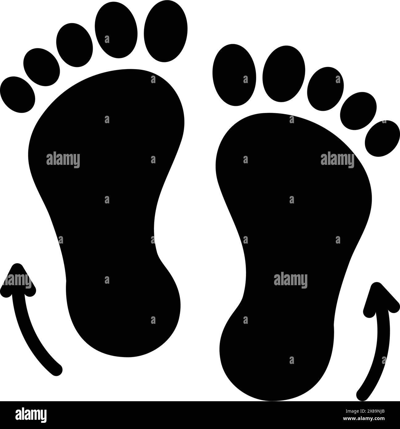 Icon for footprints direction sketch,footprints Stock Vector Image ...