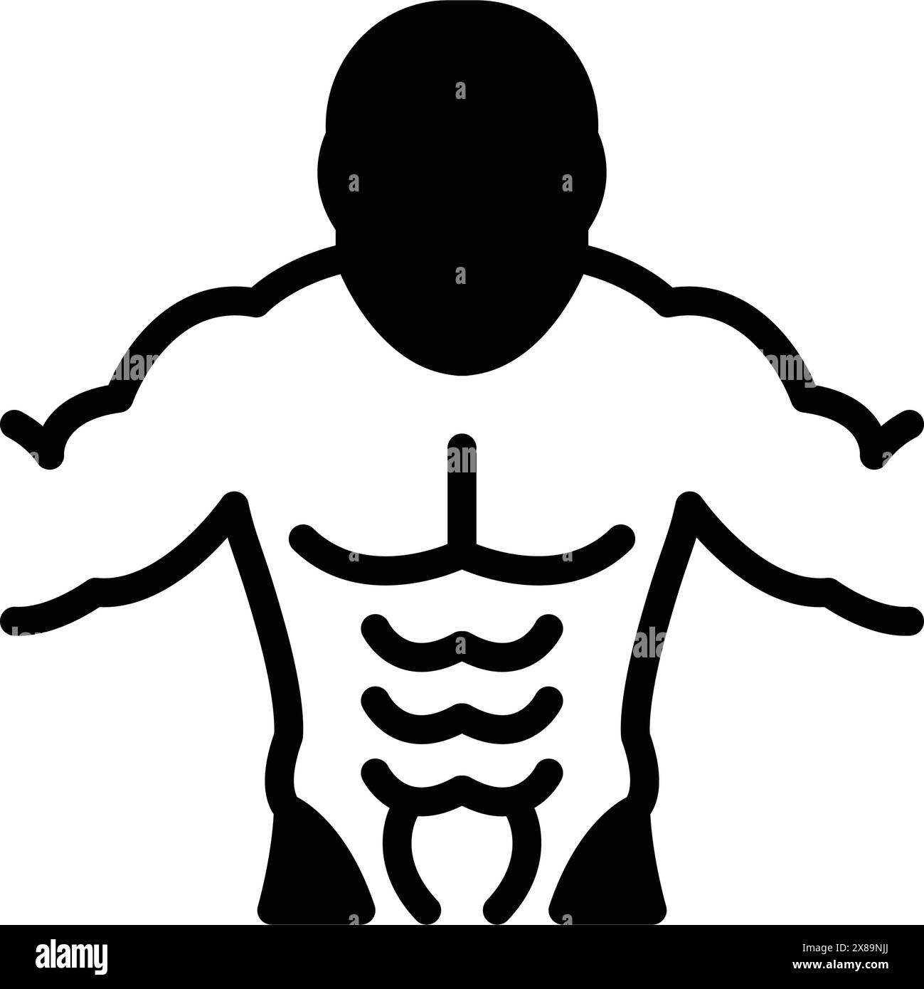 Icon for abs,muscles Stock Vector Image & Art - Alamy