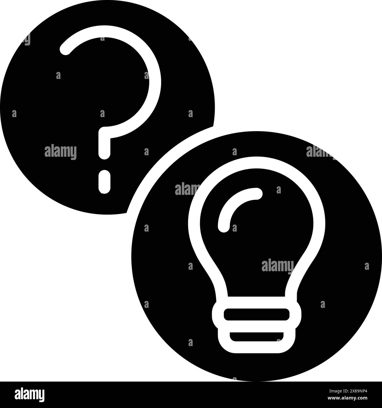 Questions answers icon vector Cut Out Stock Images & Pictures - Alamy