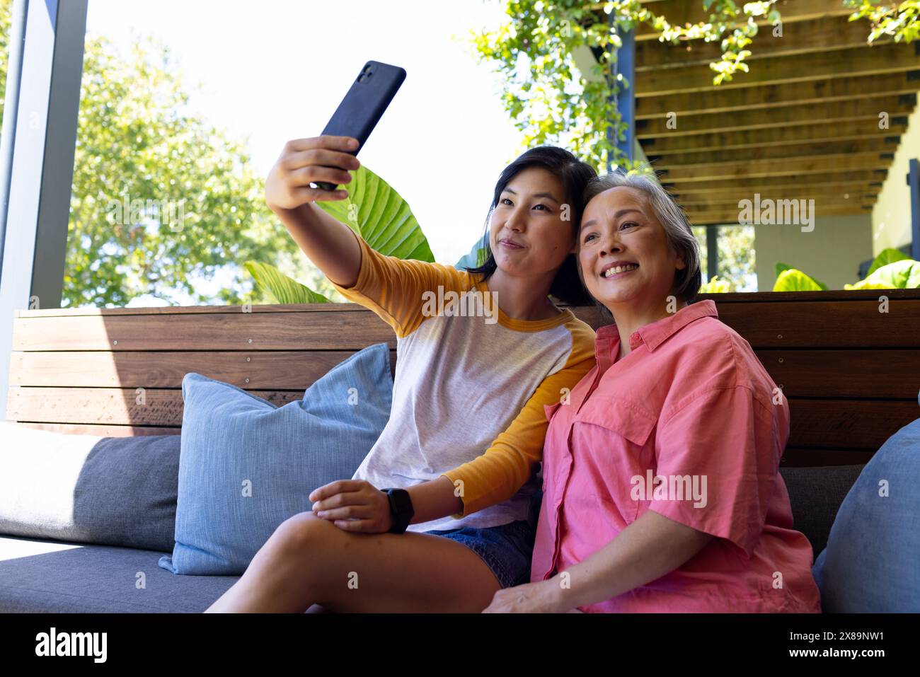 Asian mother little son taking hi-res stock photography and images - Alamy