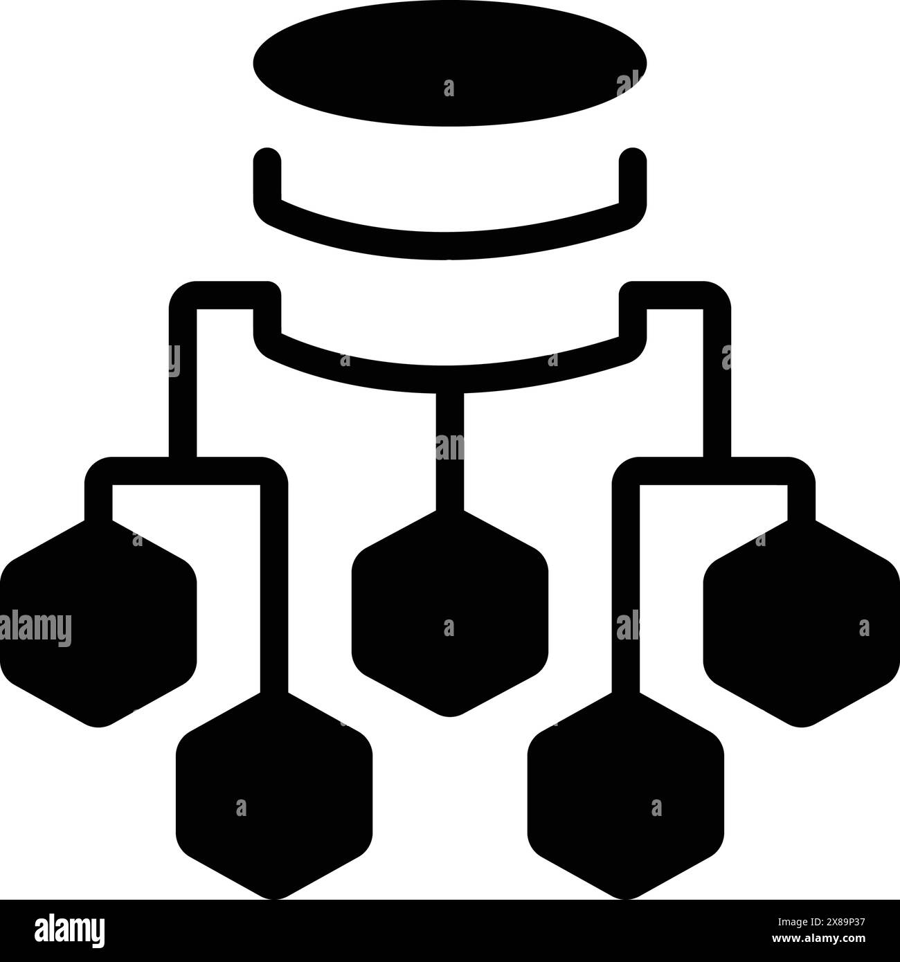 Icon for data flow chart,process Stock Vector Image & Art - Alamy