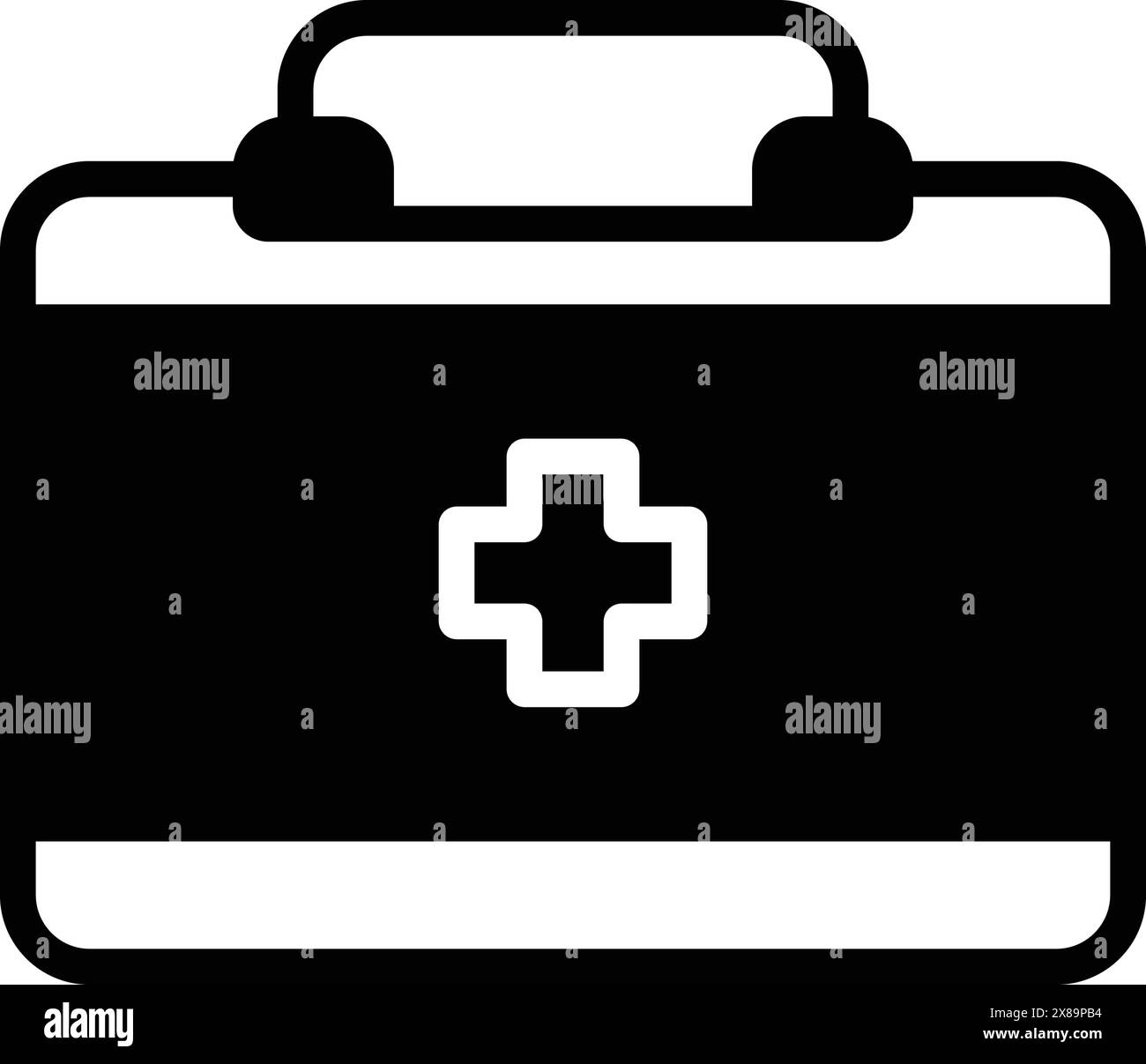 Doctor bag icon logo Black and White Stock Photos & Images - Alamy