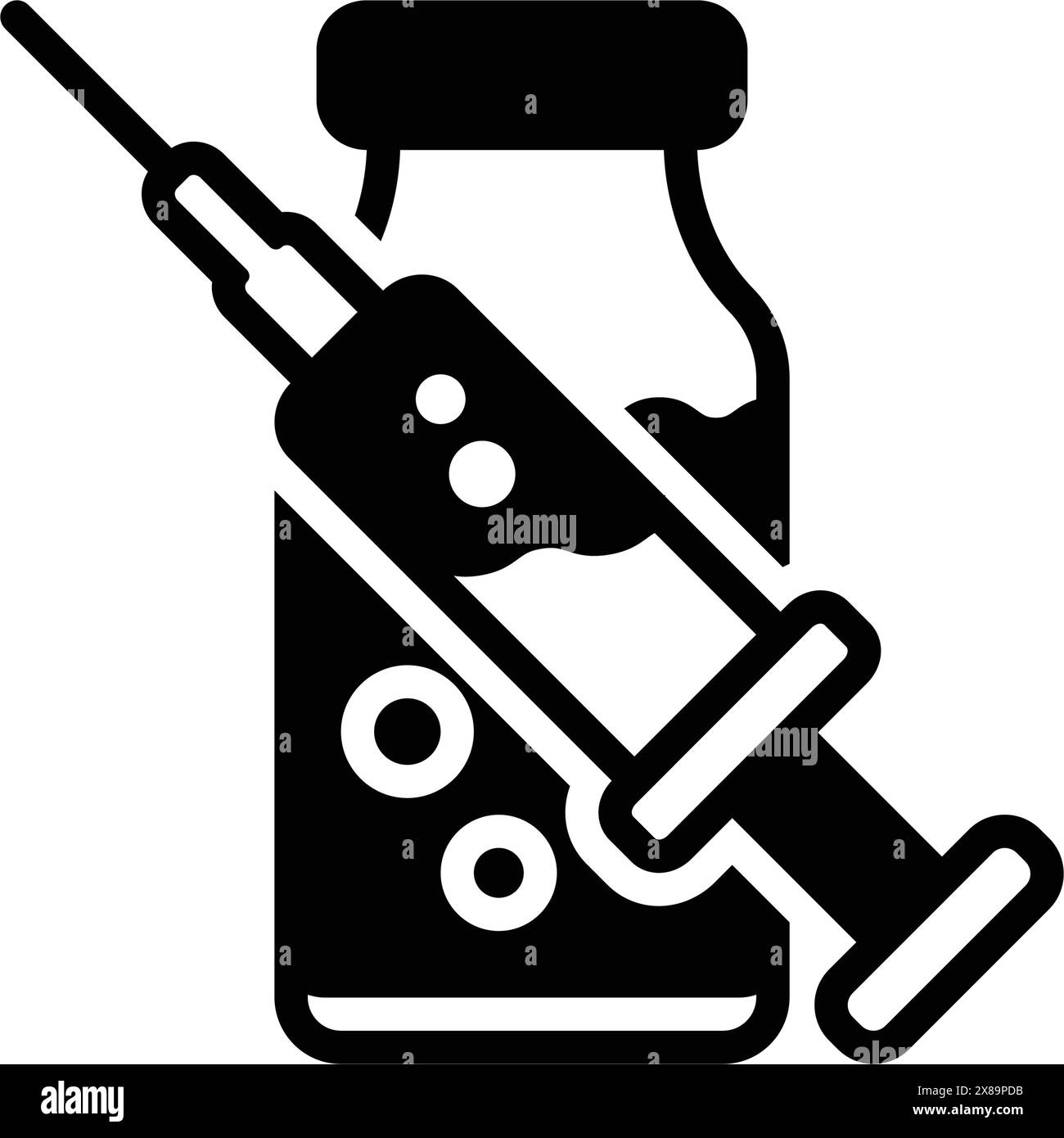 Icon for injection full with drug,syringe,treatment Stock Vector Image ...