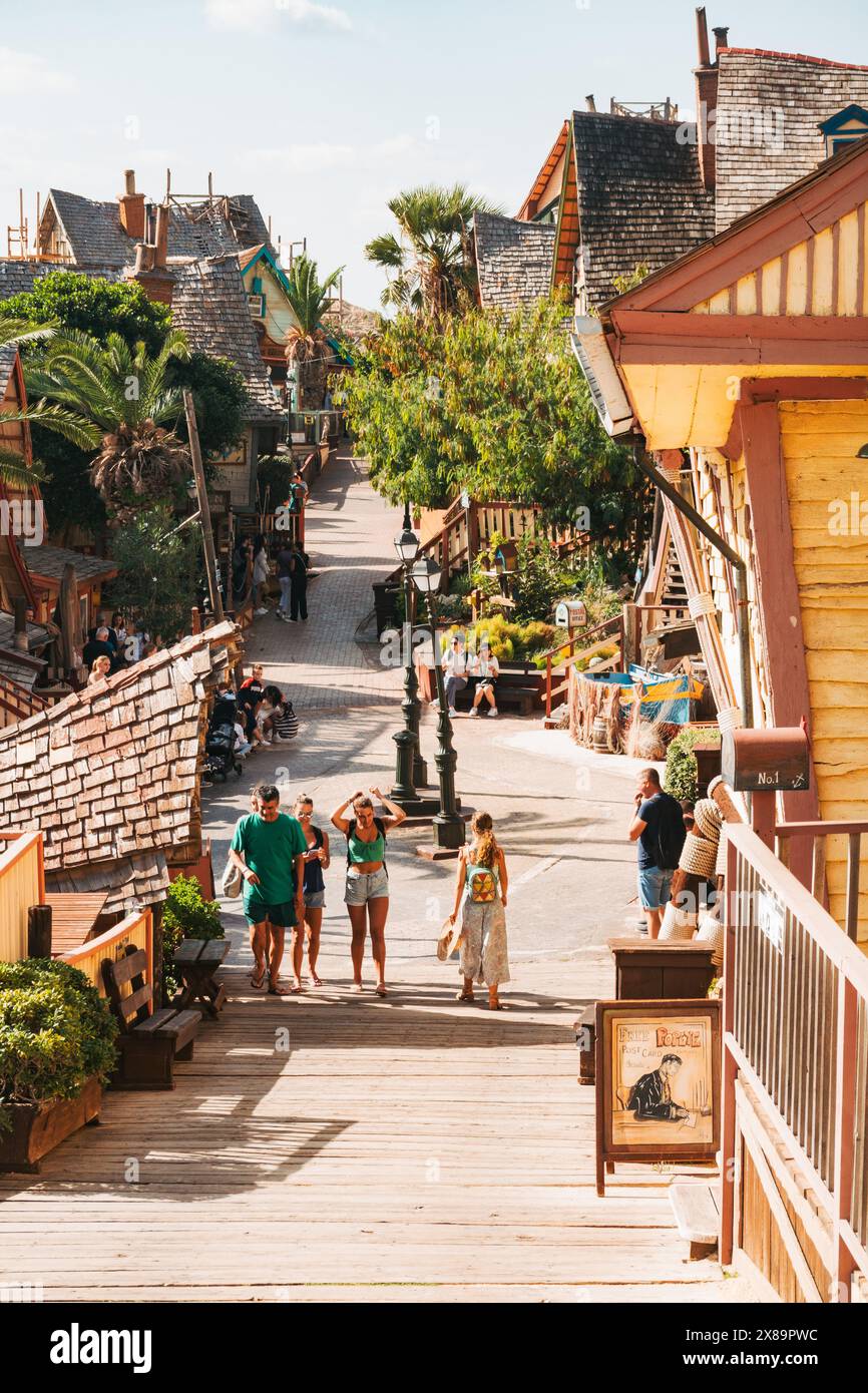 The main pathway through Popeye Village, a movie set built on the ...