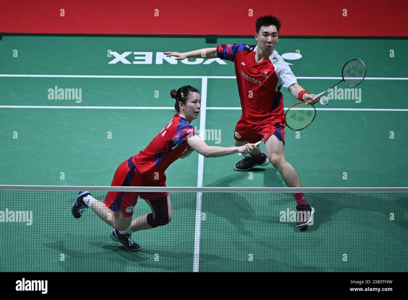 Kuala Lumpur, Malaysia. 24th May, 2024. Guo Xinwa/Chen Fanghui (L) of ...