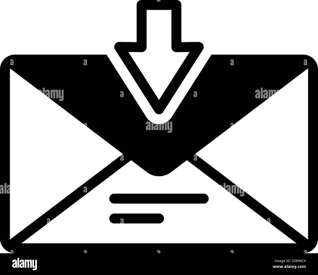 Direct message icon Black and White Stock Photos & Images - Alamy