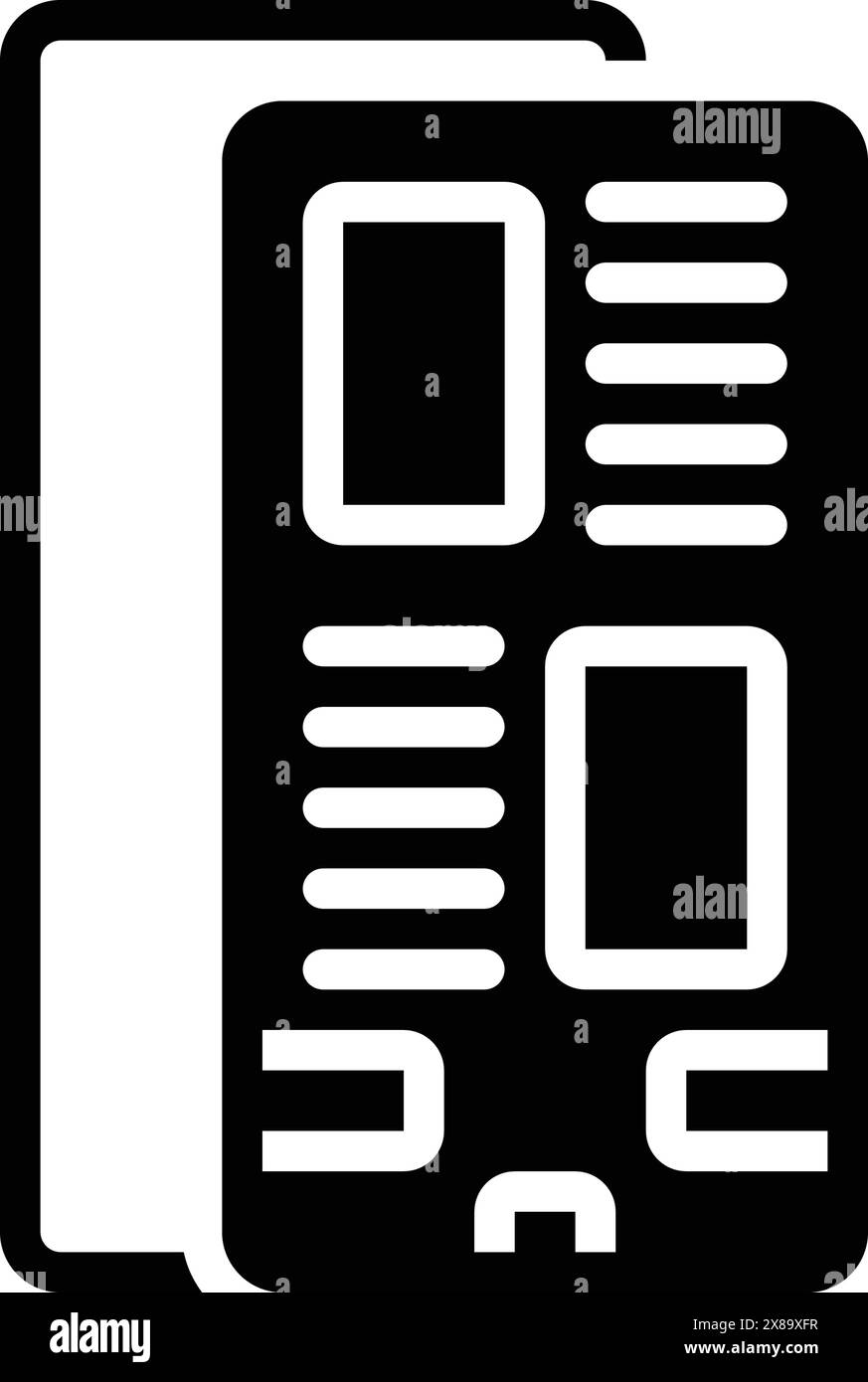 Flyer leaflet vector vectors Black and White Stock Photos & Images - Alamy